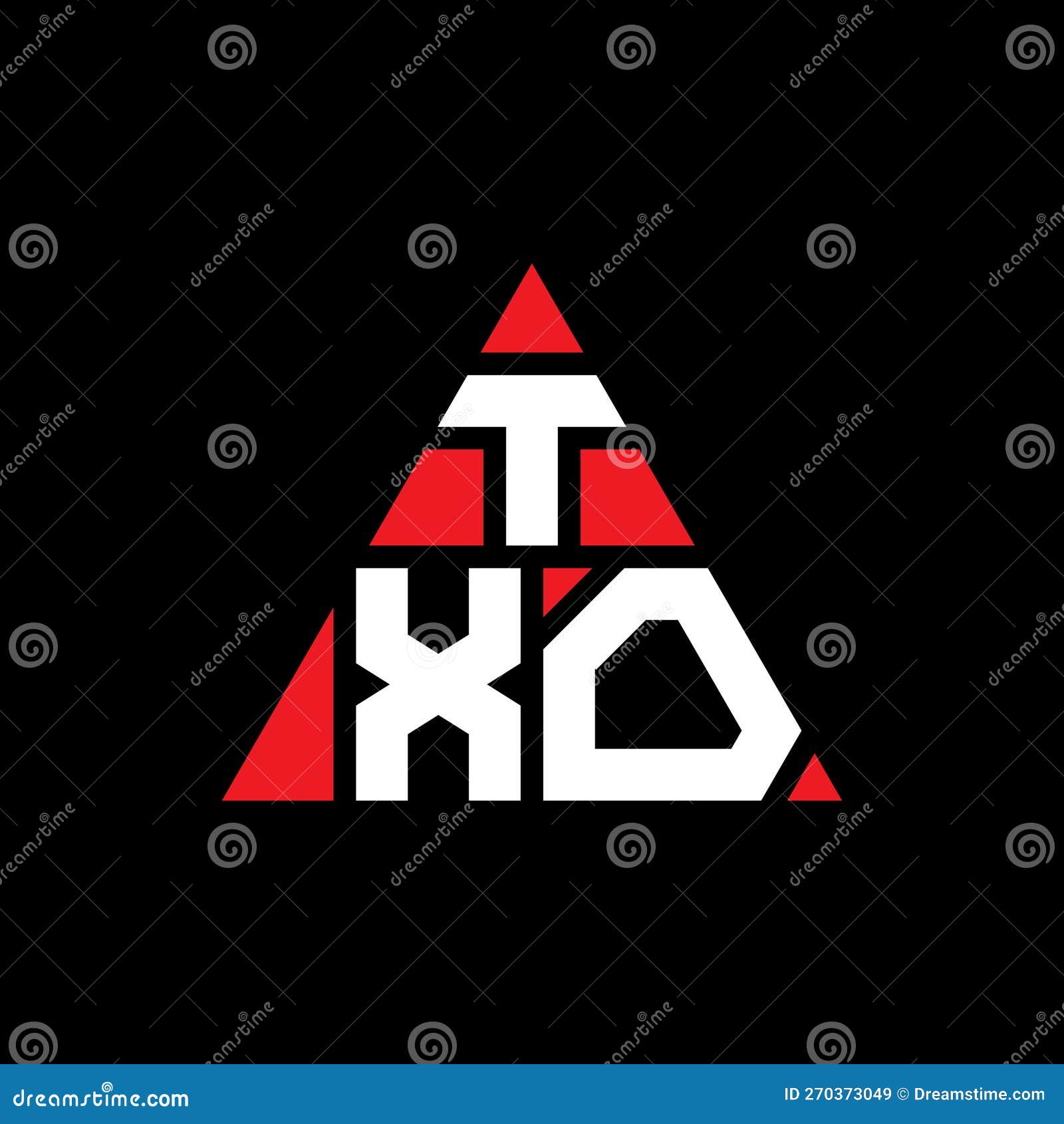 TXO Triangle Letter Logo Design with Triangle Shape. TXO Triangle Logo ...