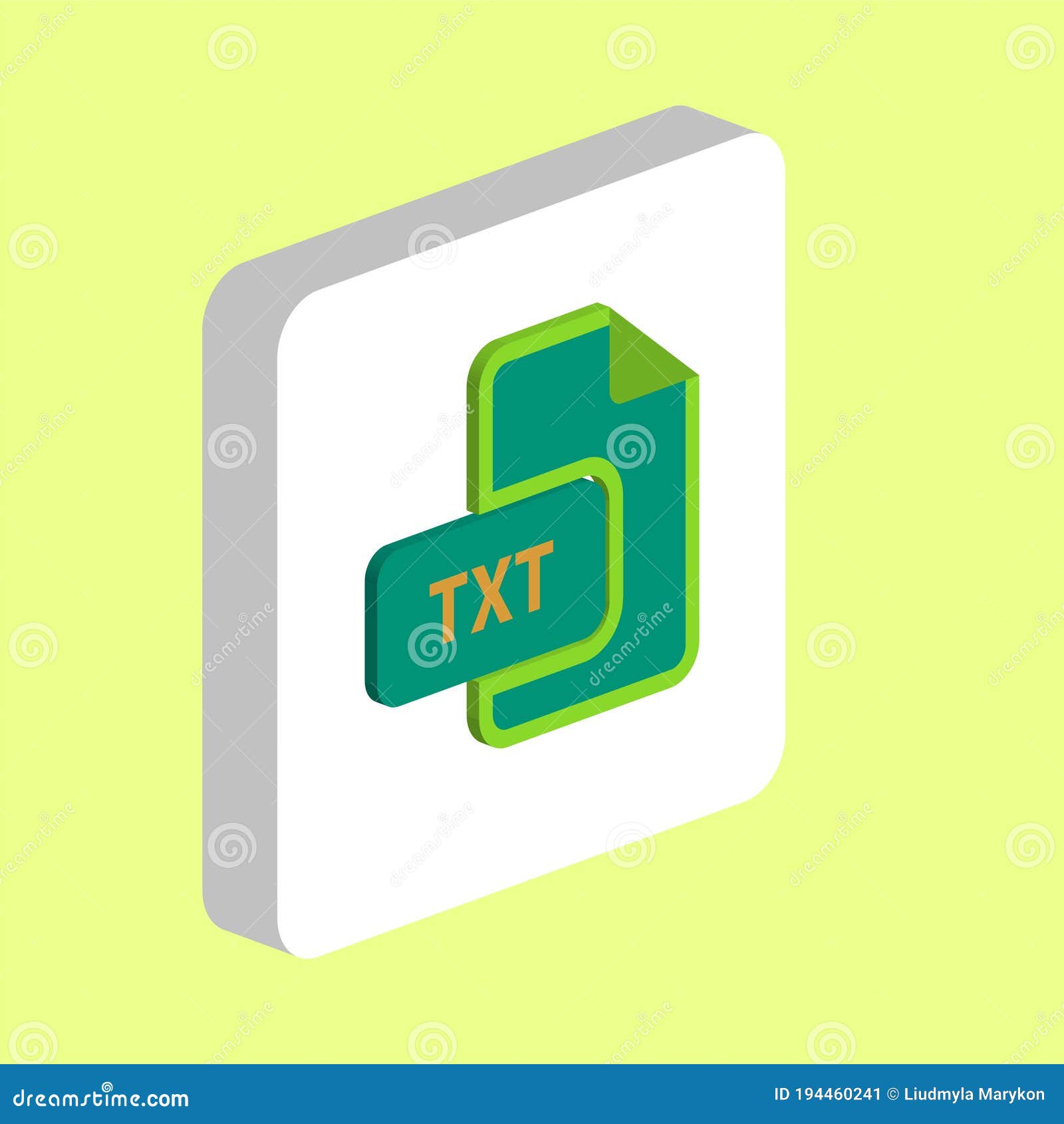 TXT computer symbol stock illustration. Illustration of blank - 194460241
