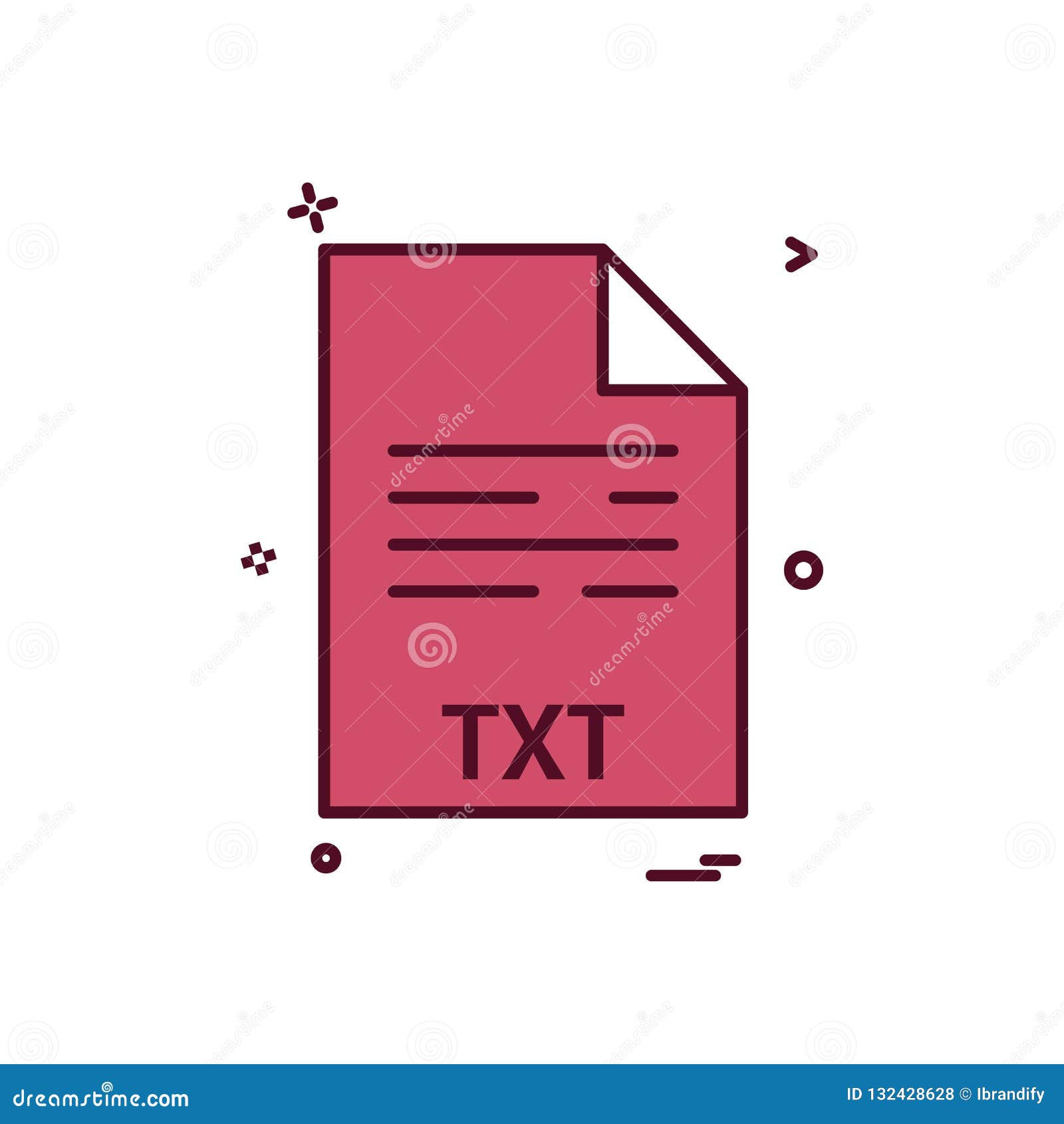 Txt File File Extension File Format Icon Vector Design Stock Vector ...
