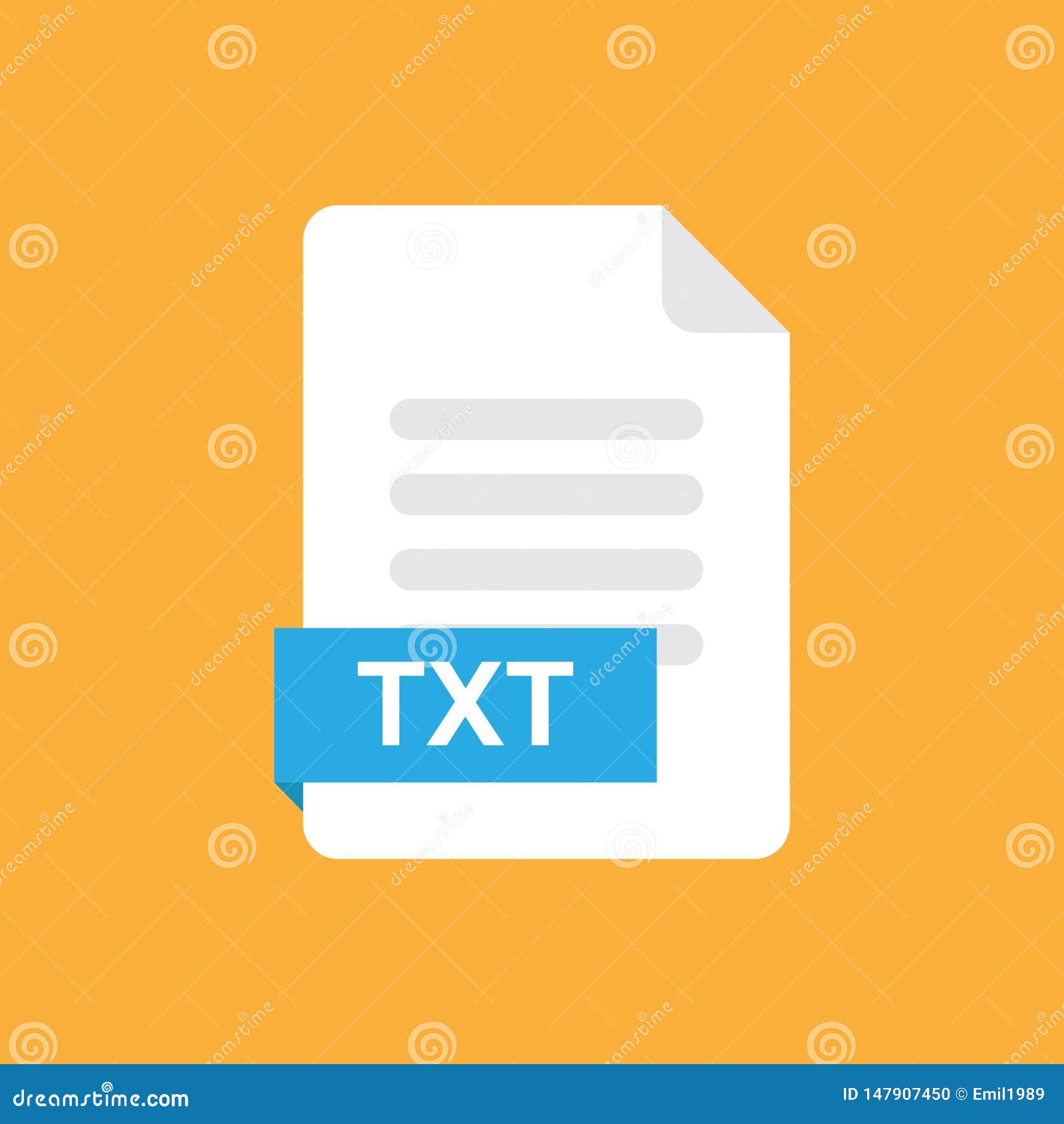 Txt Format File Icon Symbol Stock Illustration - Illustration of sign ...
