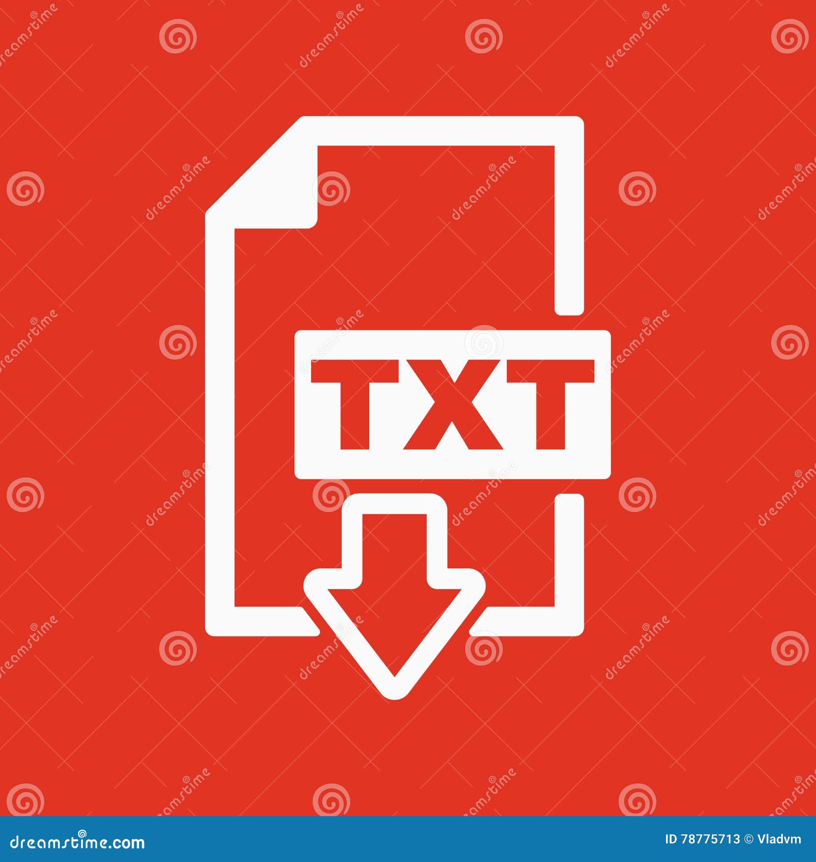 The TXT Icon. Text File Format Symbol Stock Vector - Illustration of ...
