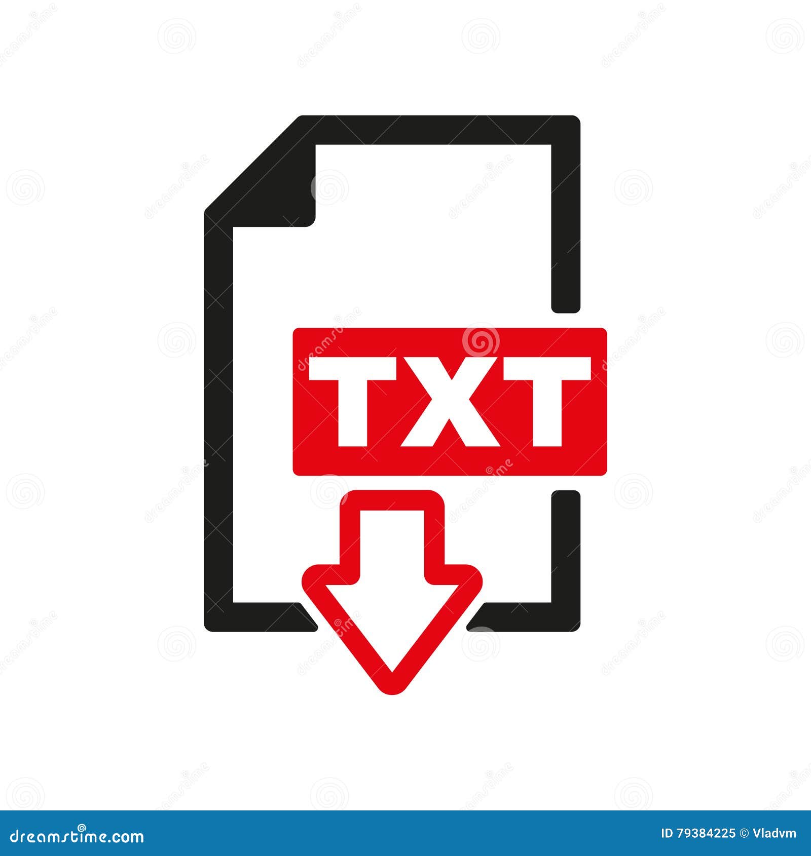 The TXT Icon. Text File Format Symbol Stock Vector - Illustration of ...