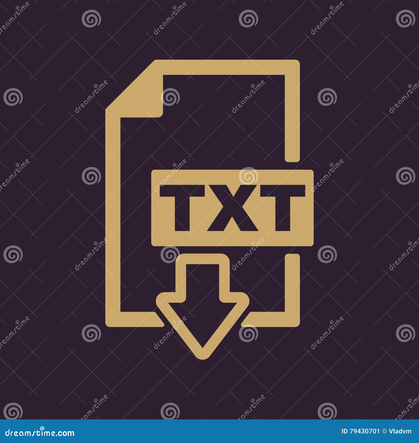The TXT Icon. Text File Format Symbol Stock Vector - Illustration of ...