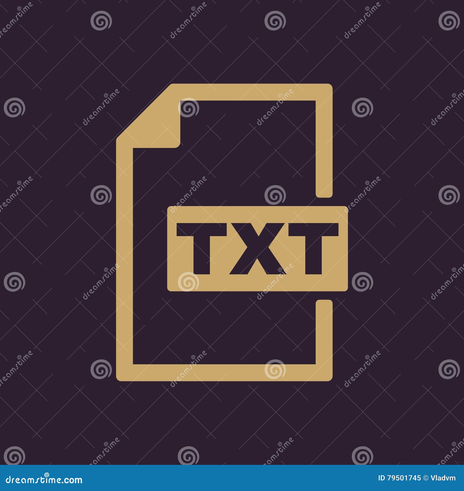 The TXT Icon. Text File Format Symbol Stock Vector - Illustration of ...