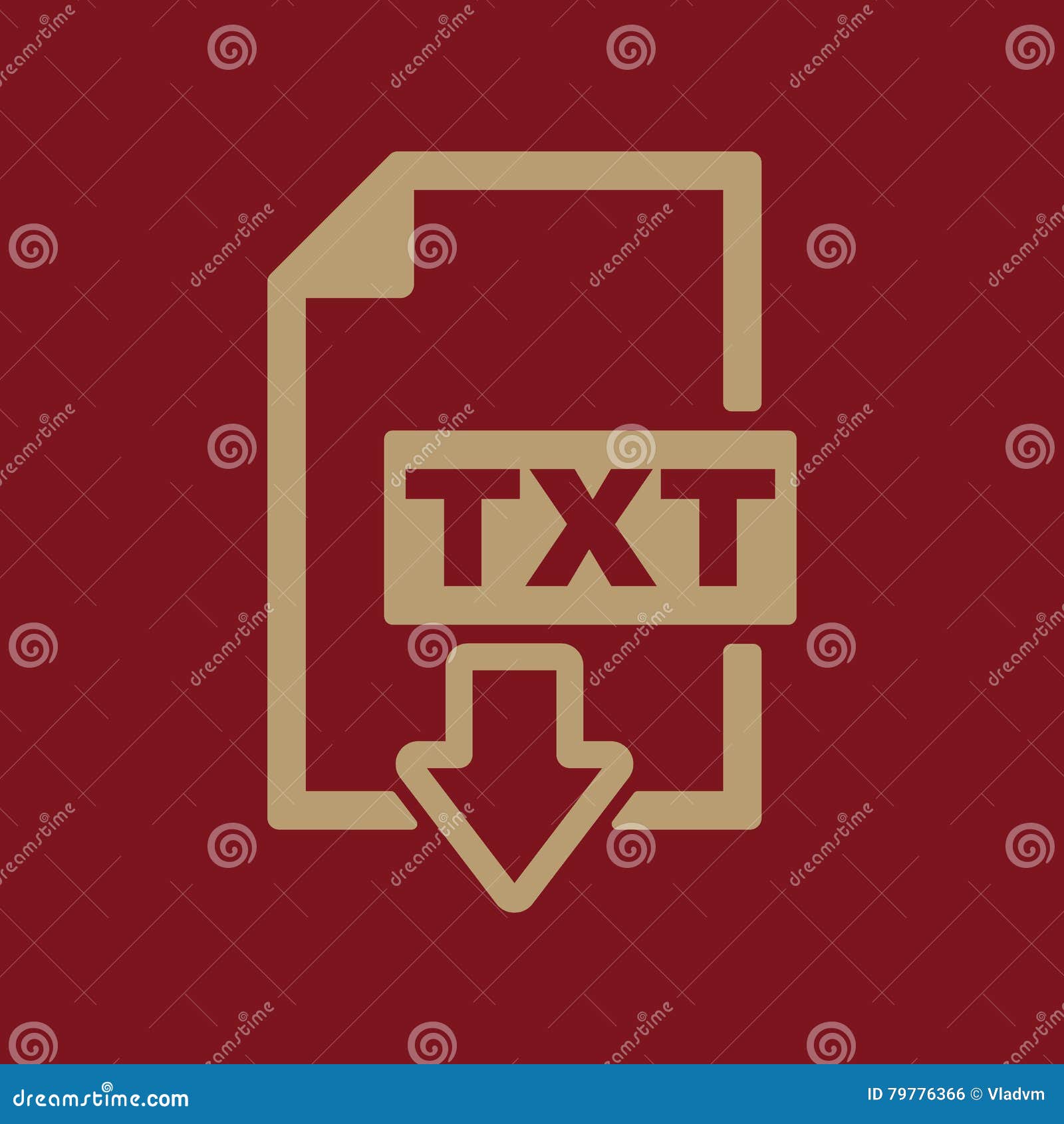 The TXT Icon. Text File Format Symbol Stock Vector - Illustration of ...