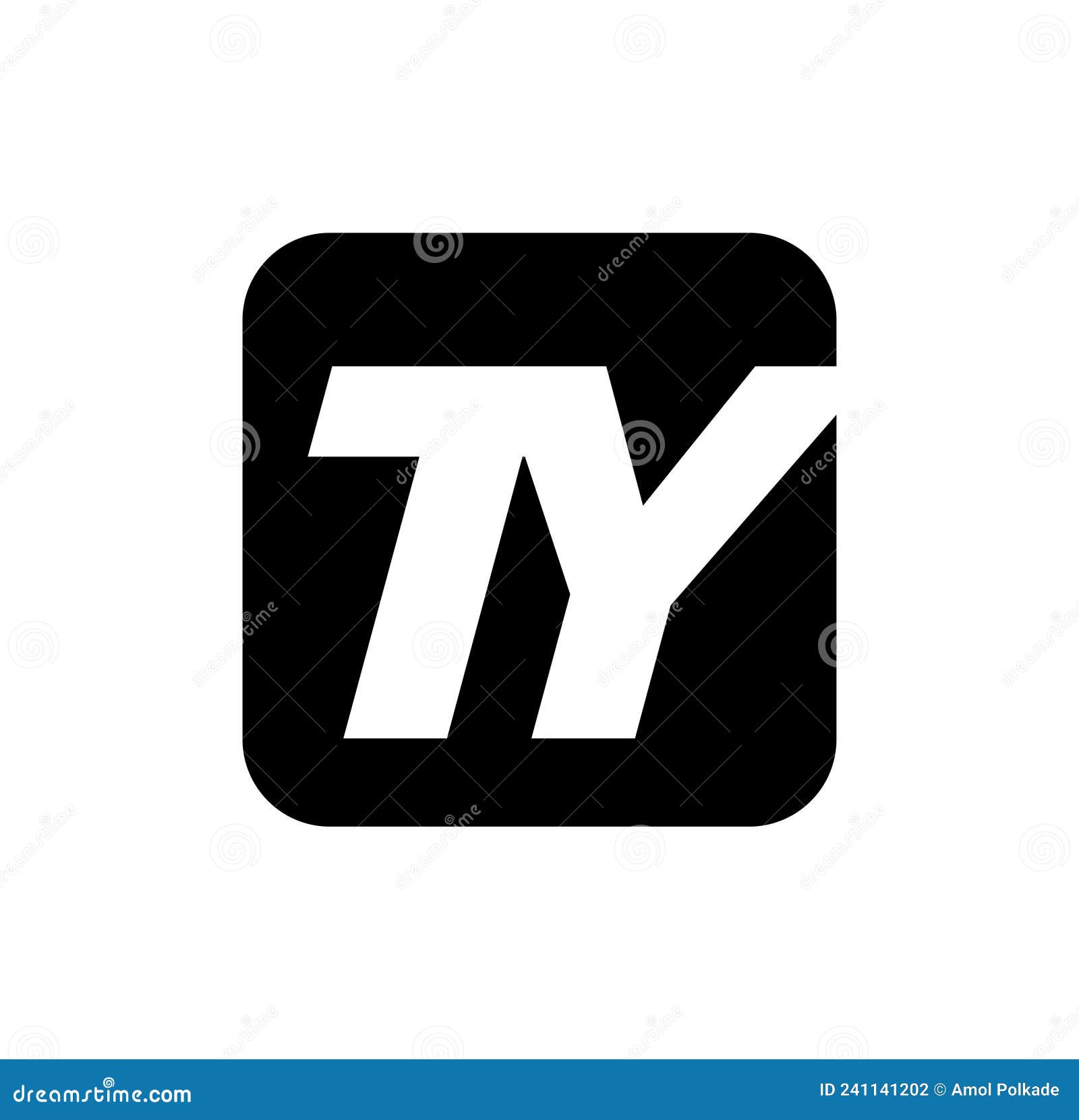 TY Company Name Initial Letters Monogram. TY Icon Stock Vector ...