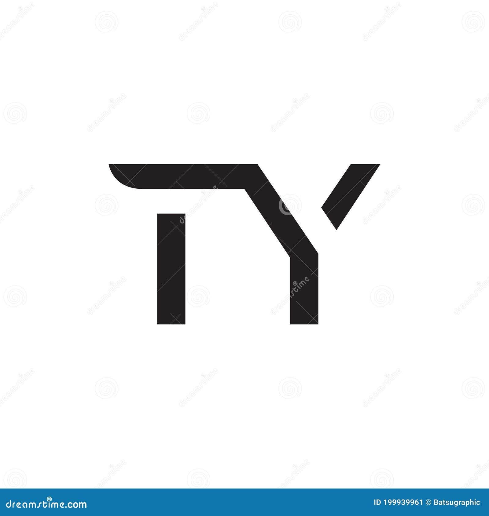 Ty Initial Letter Vector Logo Icon Stock Vector - Illustration of name ...