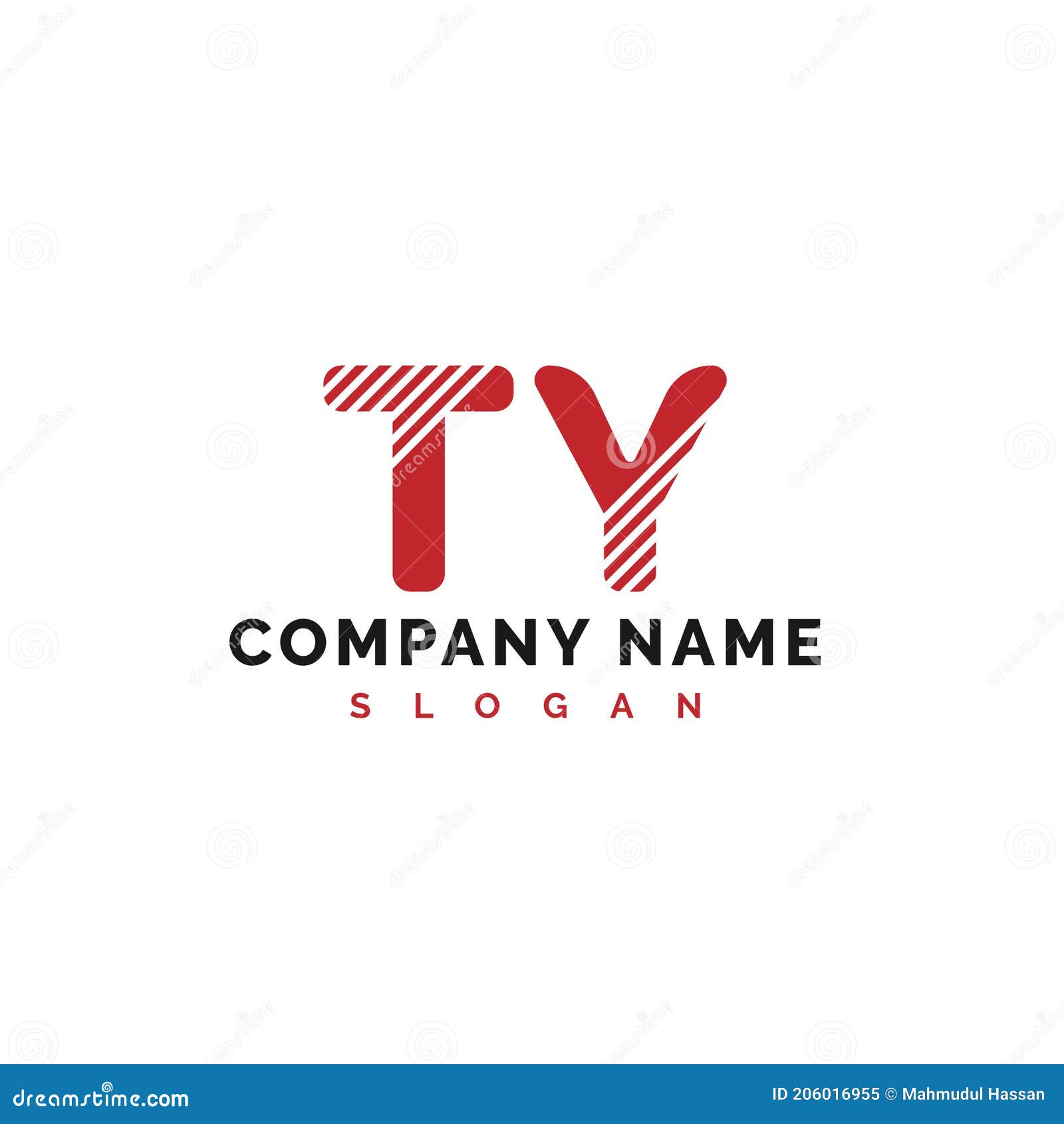 TY Letter Logo Design. Ty Letter Logo Vector Illustration - Vector ...