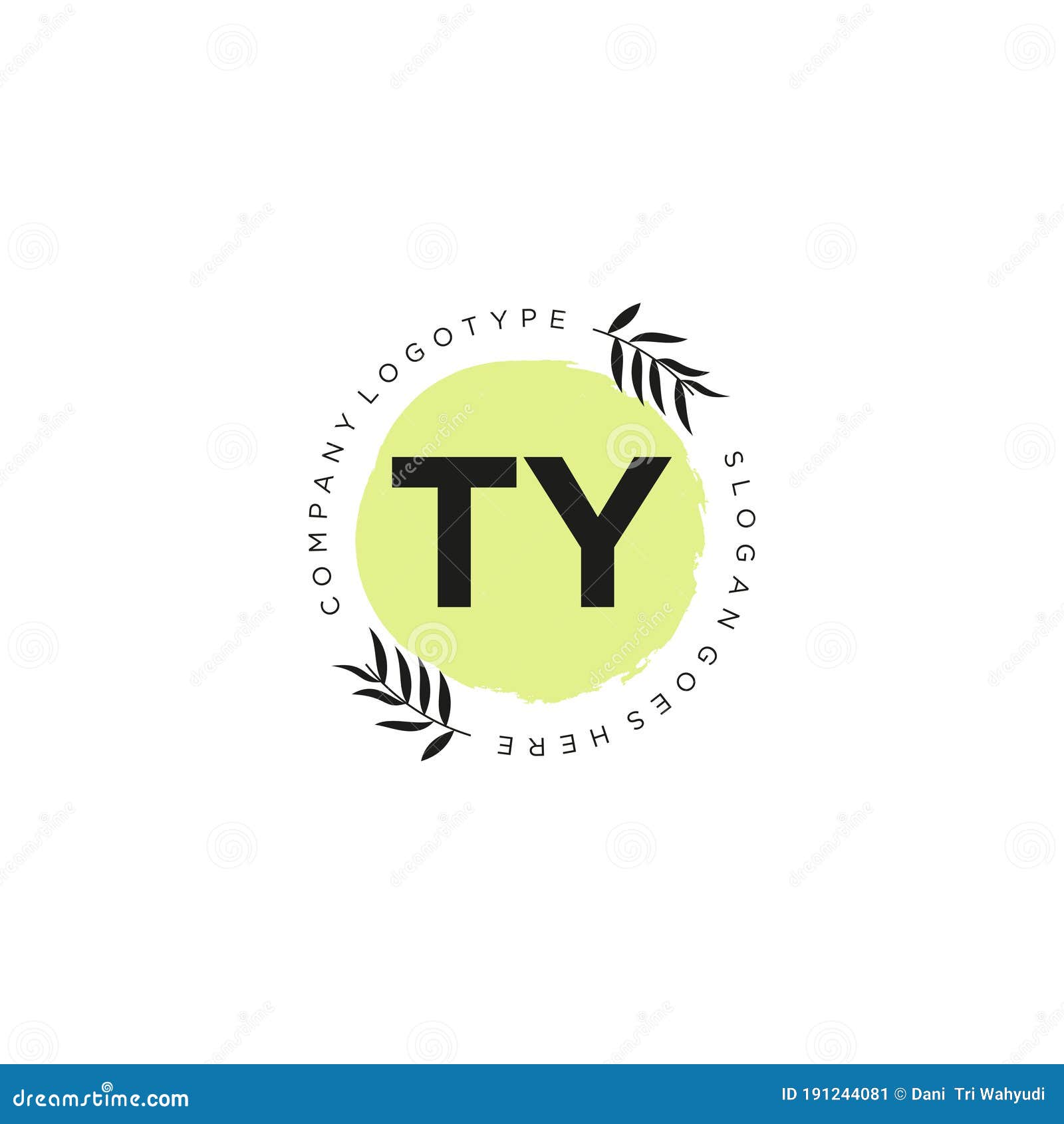 TY Letter Logo Icon Design Template Elements Stock Vector ...