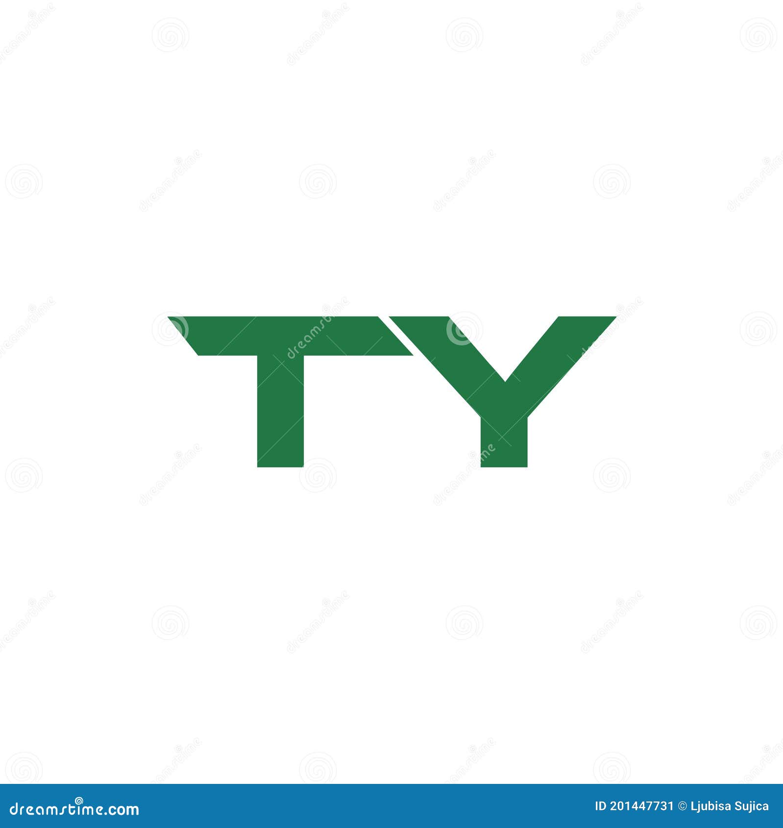 TY Letter Logo Isolated on White Background Stock Vector - Illustration ...