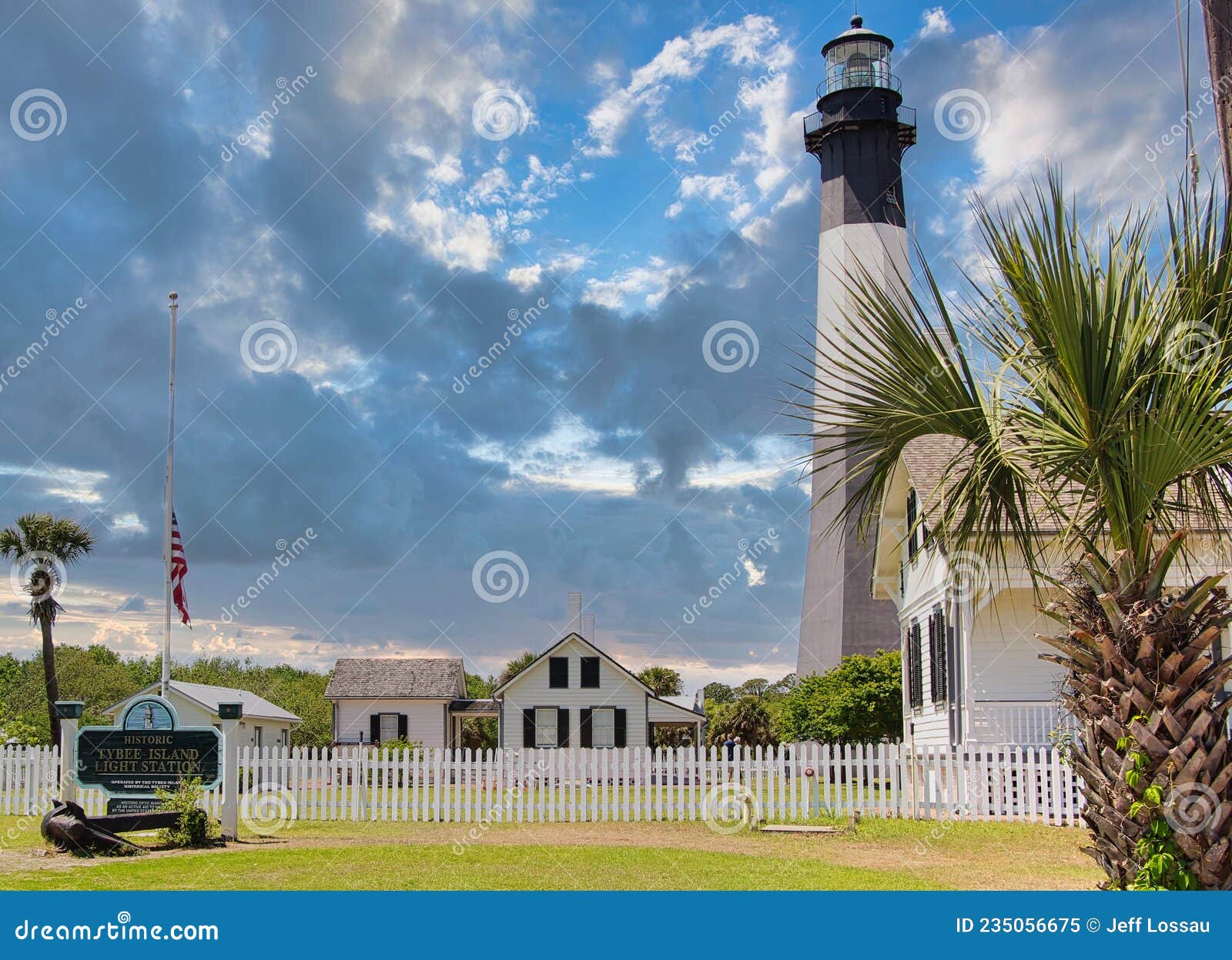 Tybee Island Lighthouse stock image. Image of endangered - 235056675
