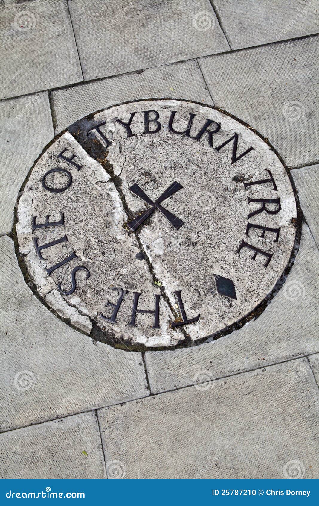 Tyburn Tree (Gallows) Plaque in London Stock Photo - Image of executed ...