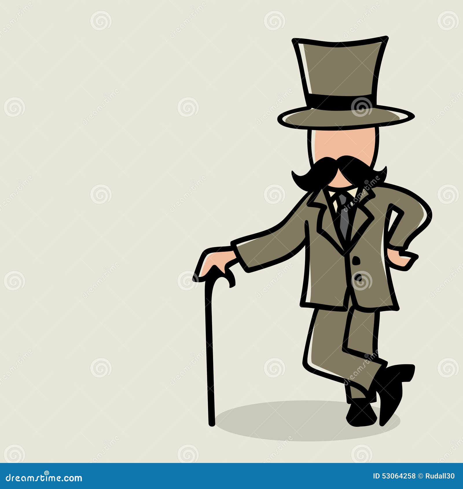 Tycoon stock illustration. Illustration of stick, avatar - 53064258
