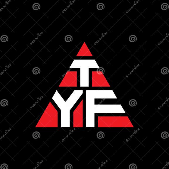 TYF Triangle Letter Logo Design with Triangle Shape. TYF Triangle Logo ...