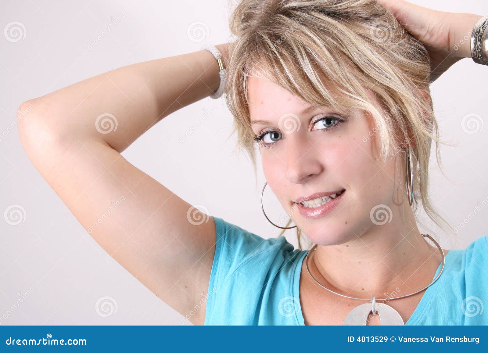 Tying Hair Picture. Image: 4013529