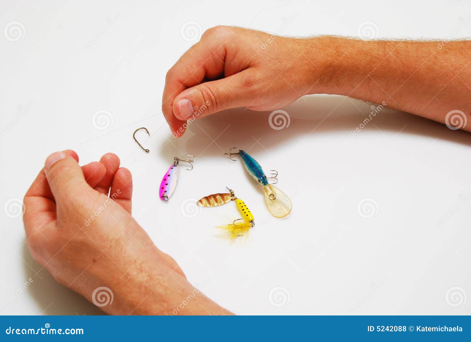 Tying Lures stock photo. Image of bait, bass, boats, tying - 5242088