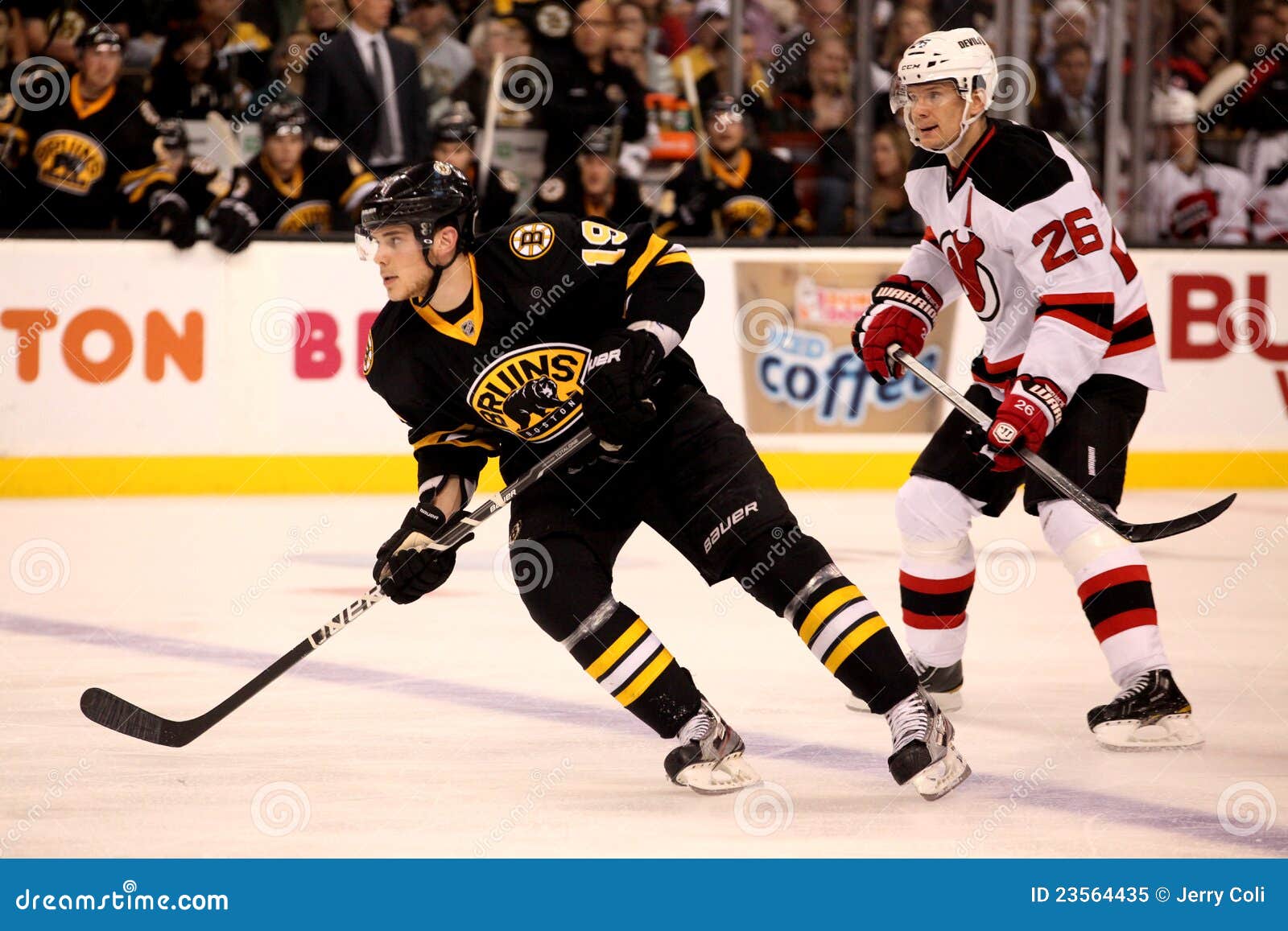 Tyler Seguin V. Patrick Elias (Bruins V. Devils) Editorial Image ...