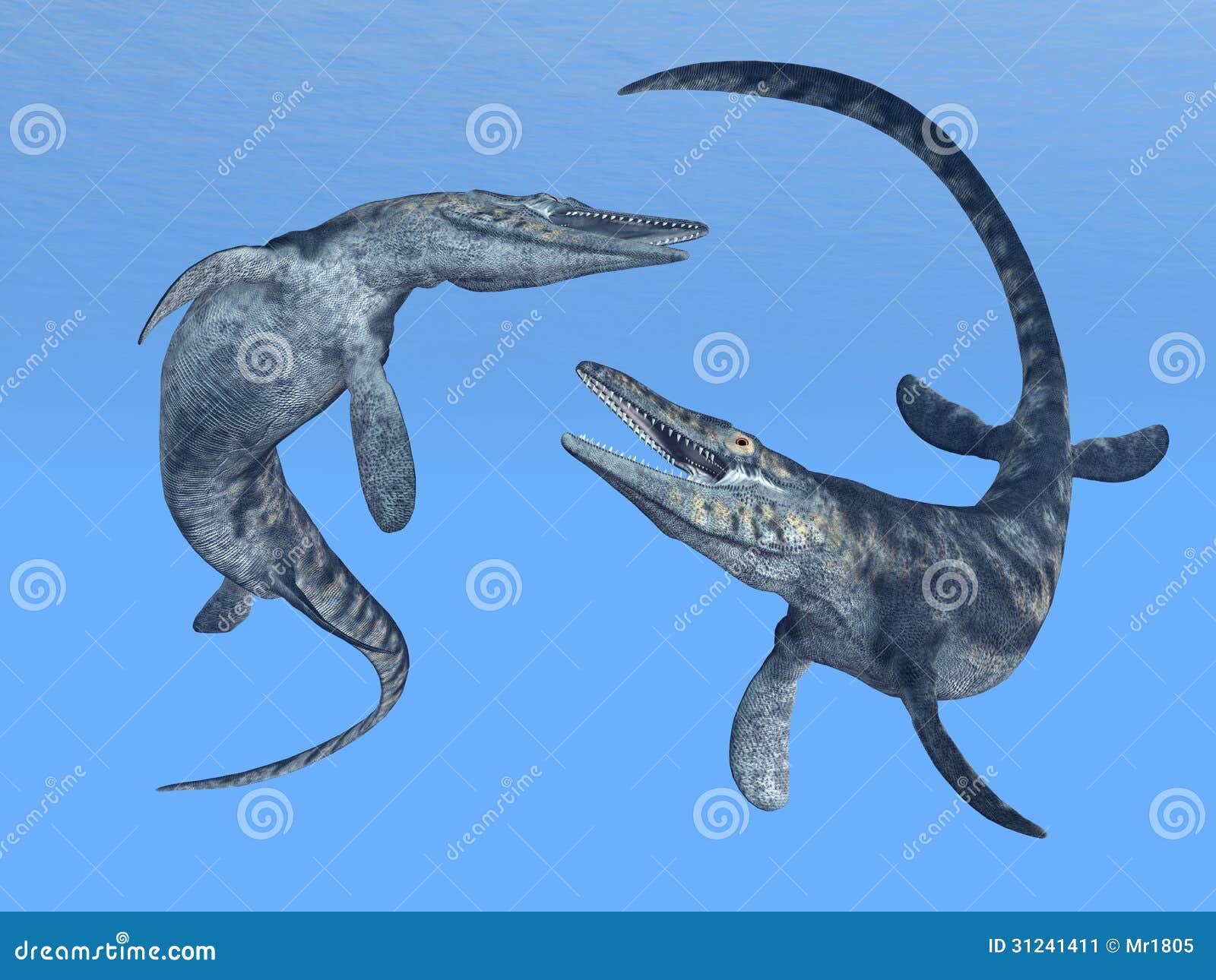 Tylosaurus Reptile Side Profile Royalty-Free Stock Image ...