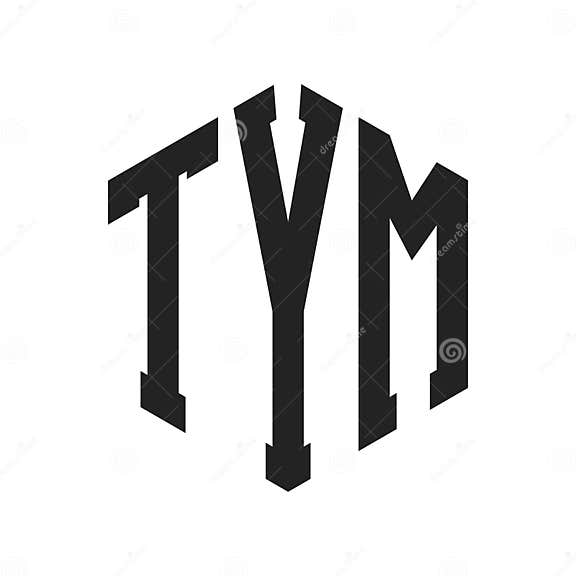 TYM Logo Design. Initial Letter TYM Monogram Logo Using Hexagon Shape ...