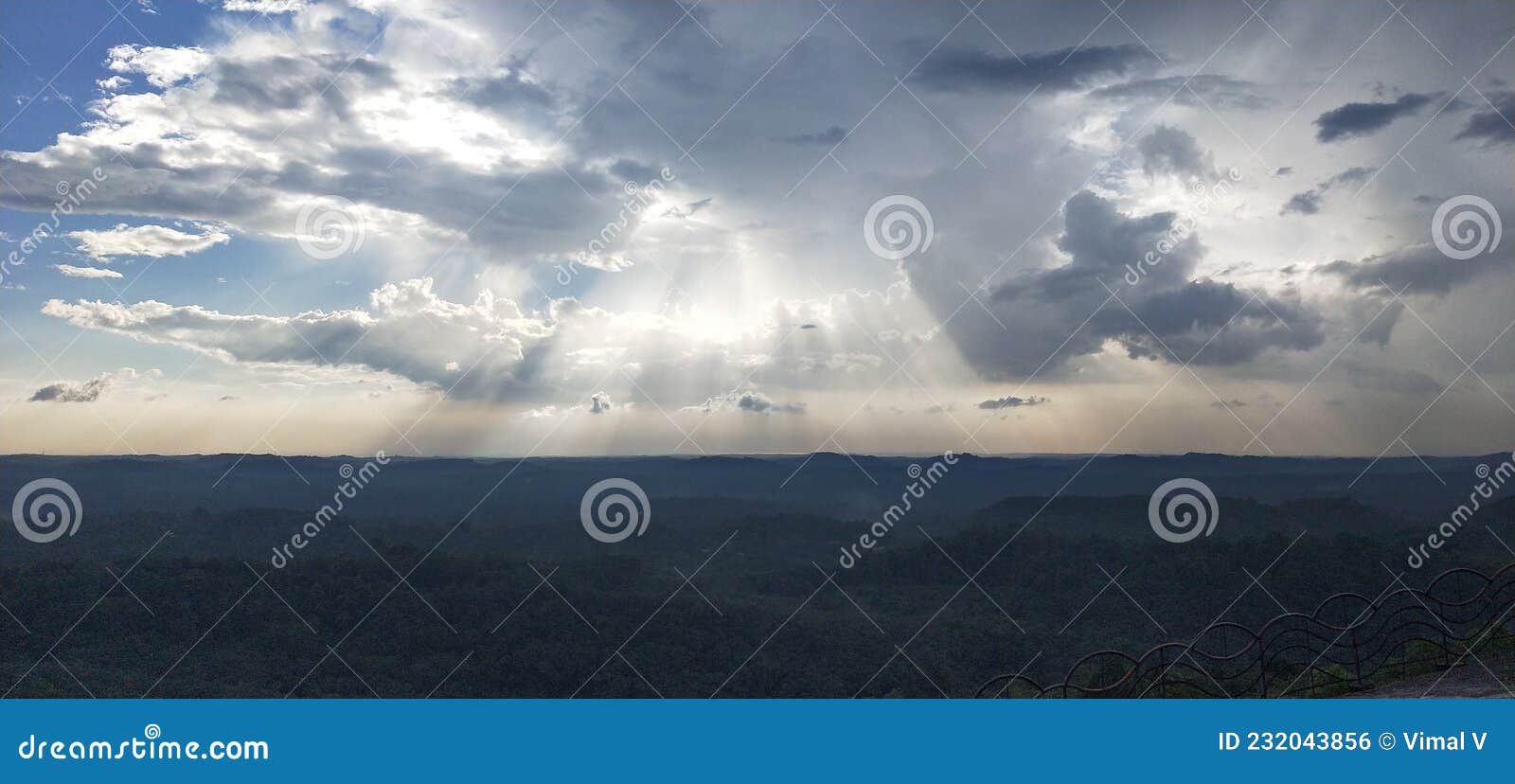 Tyndall effect in clouds stock photo. Image of effect - 232043856