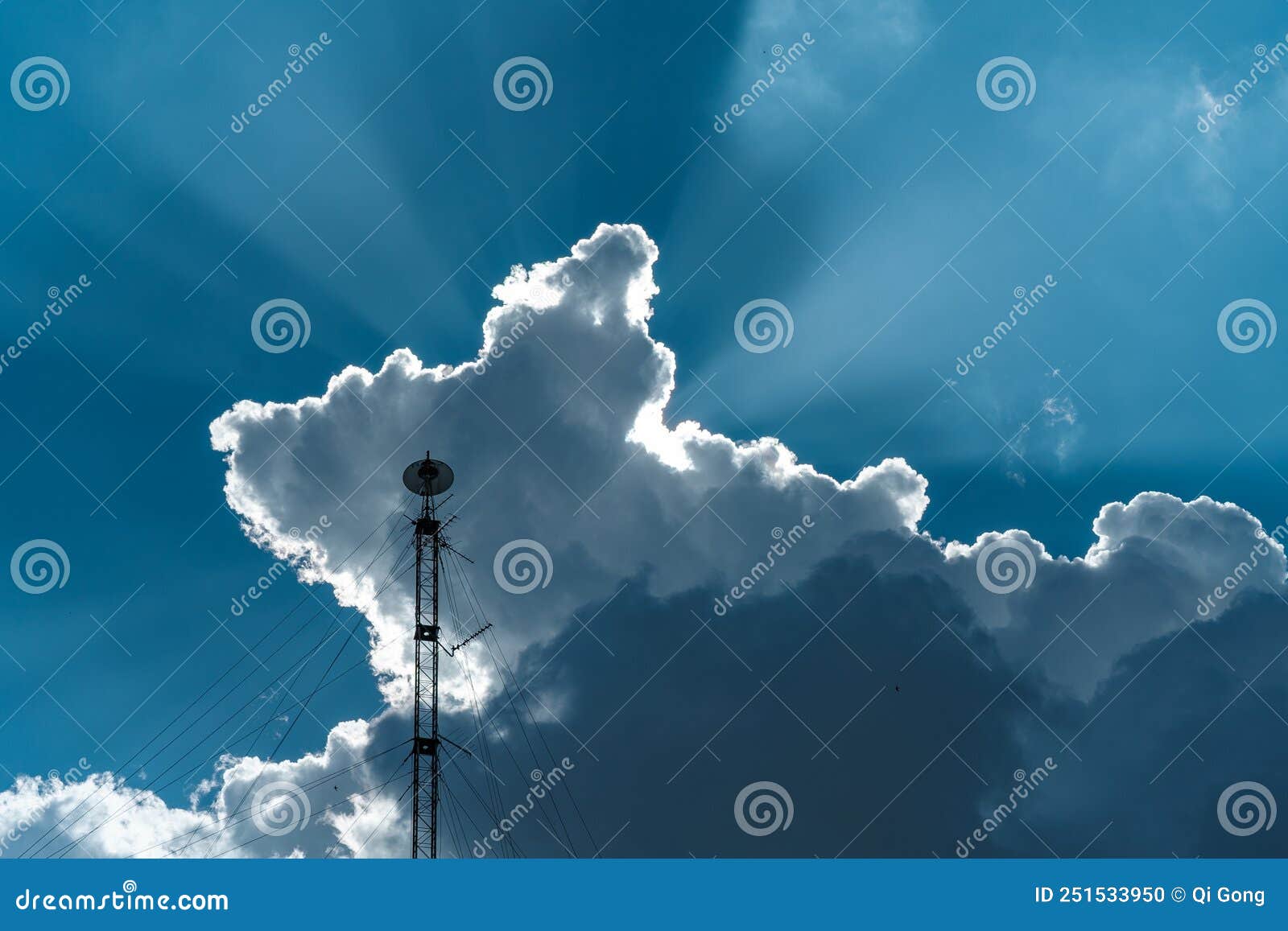 Tyndall effect, clouds. stock photo. Image of italy - 251533950