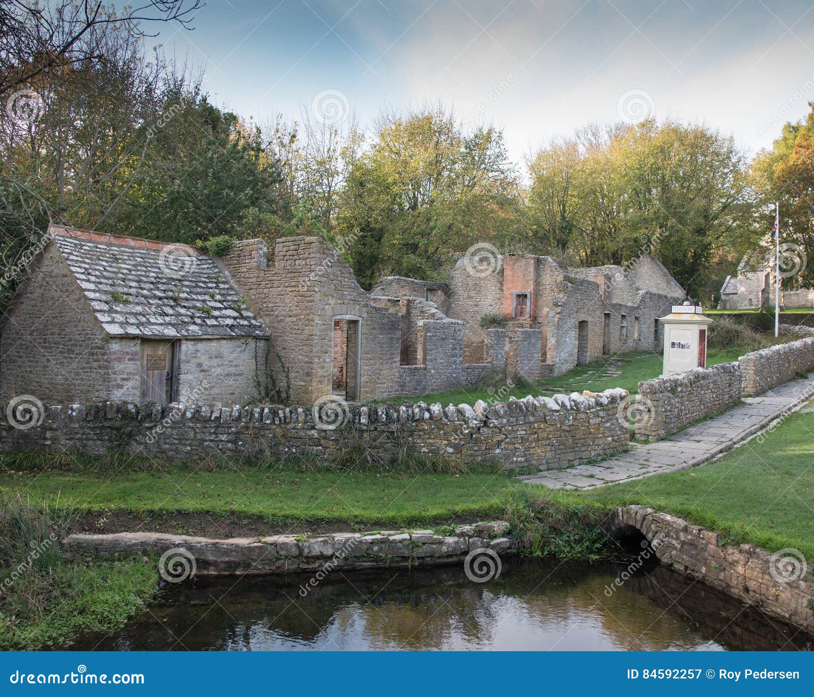Tyneham Village stock image. Image of street, heritage - 84592257