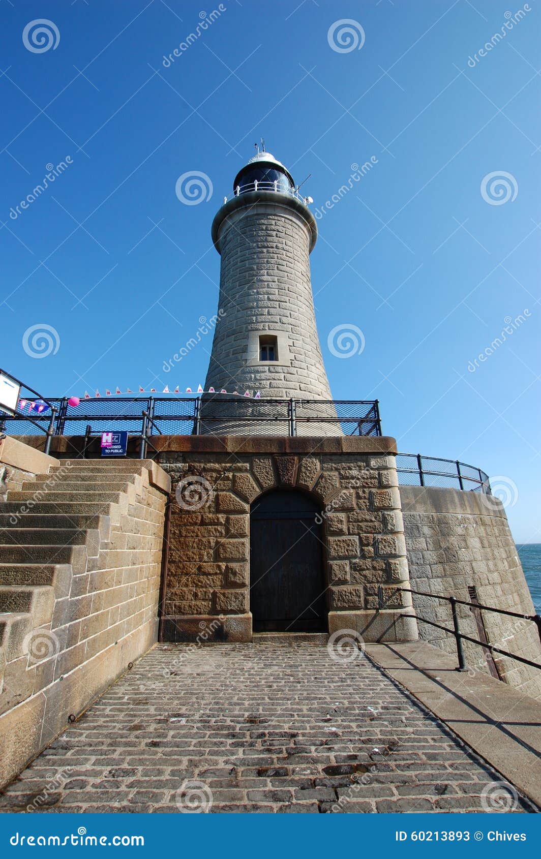 Tynemouth Pier Lighthouse View Stock Image - Image of spiral, corridor ...