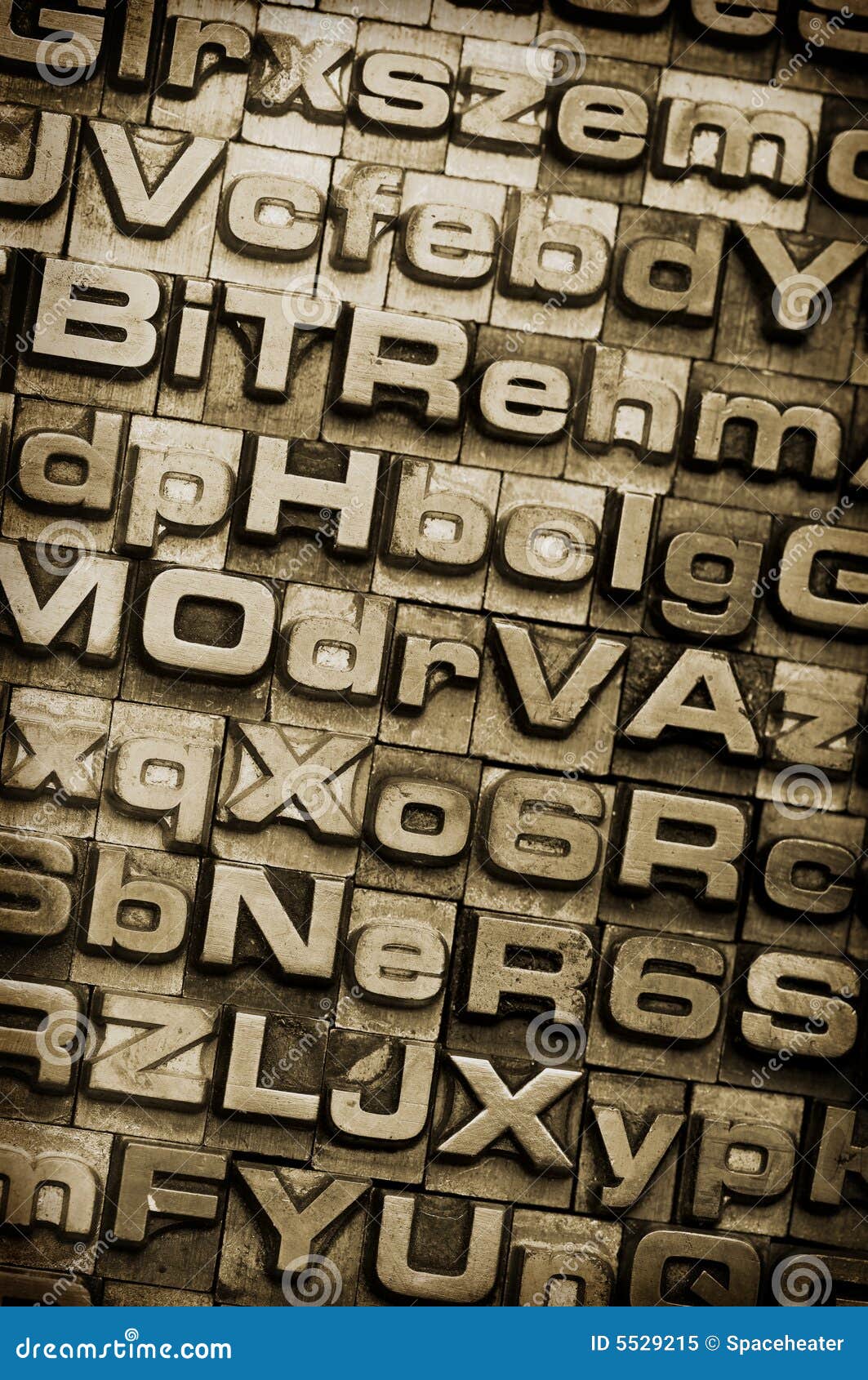 Type Background Vertical stock image. Image of lead, vintage - 5529215