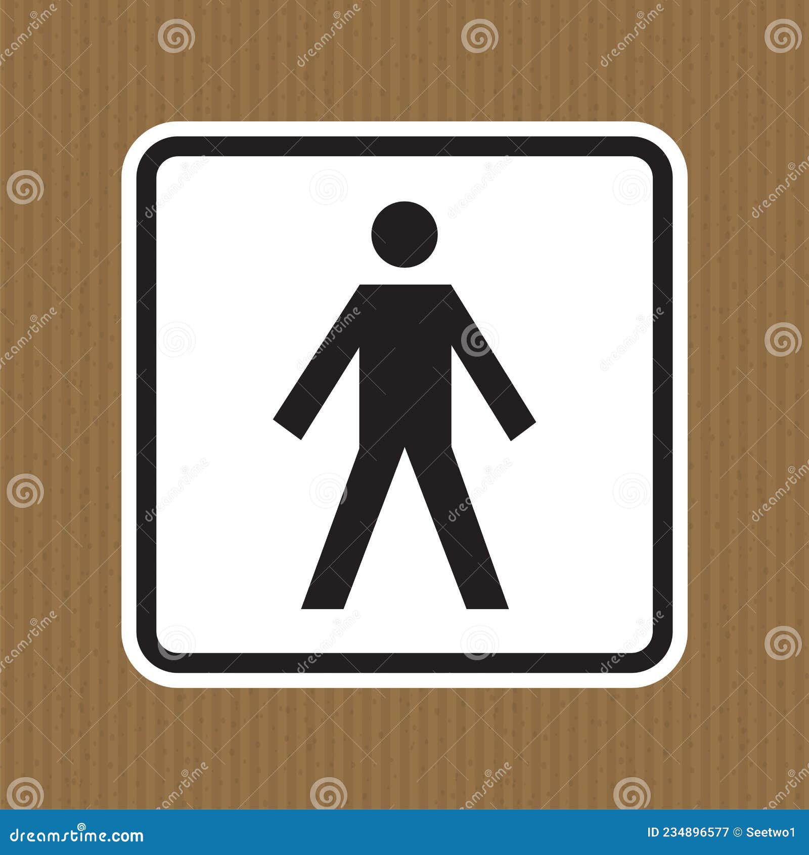 Type BF Applied Parts Symbol Sign, Vector Illustration, Isolate On ...