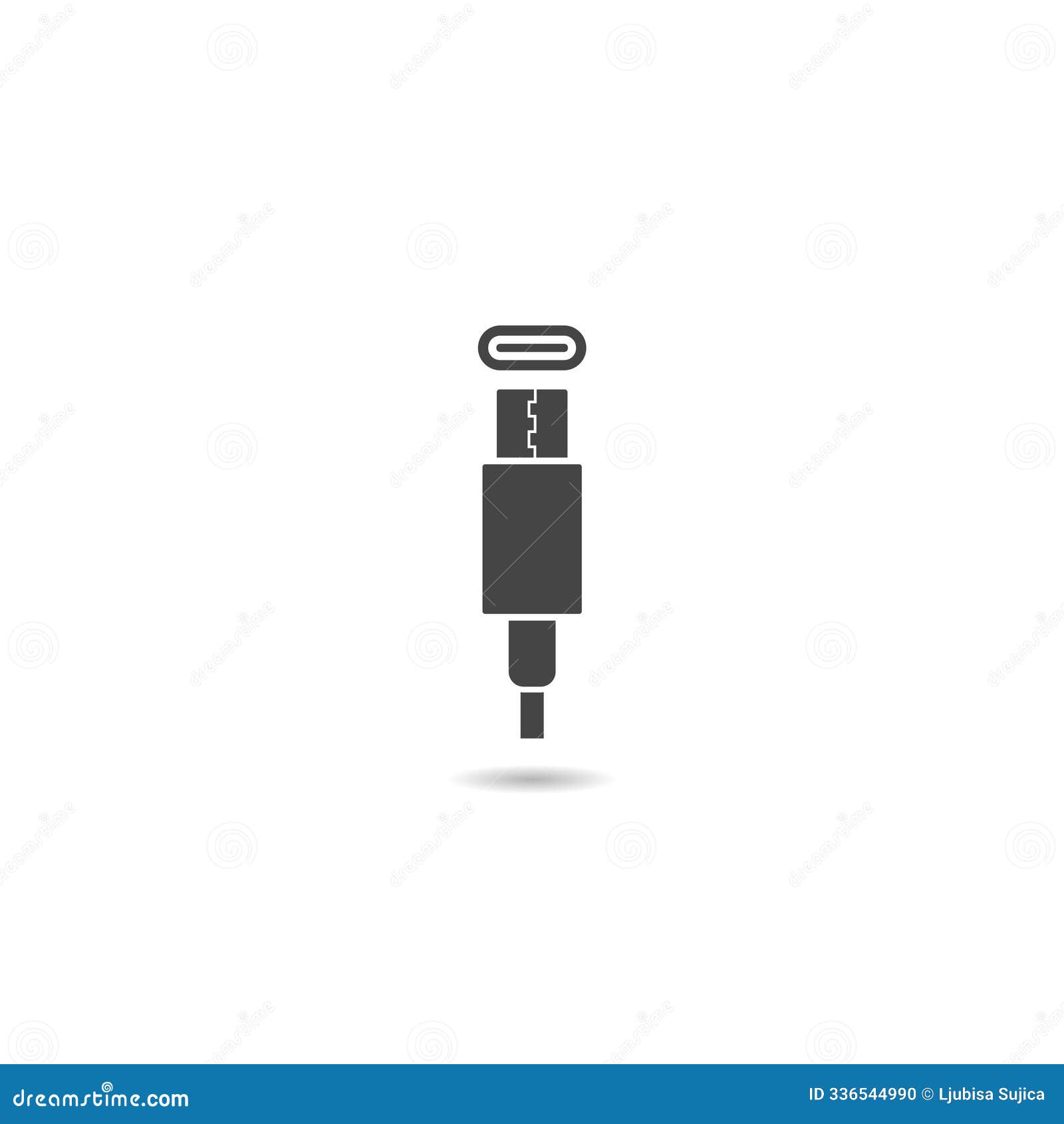 VGA Cable Icon Cartoon Vector | CartoonDealer.com #268926605