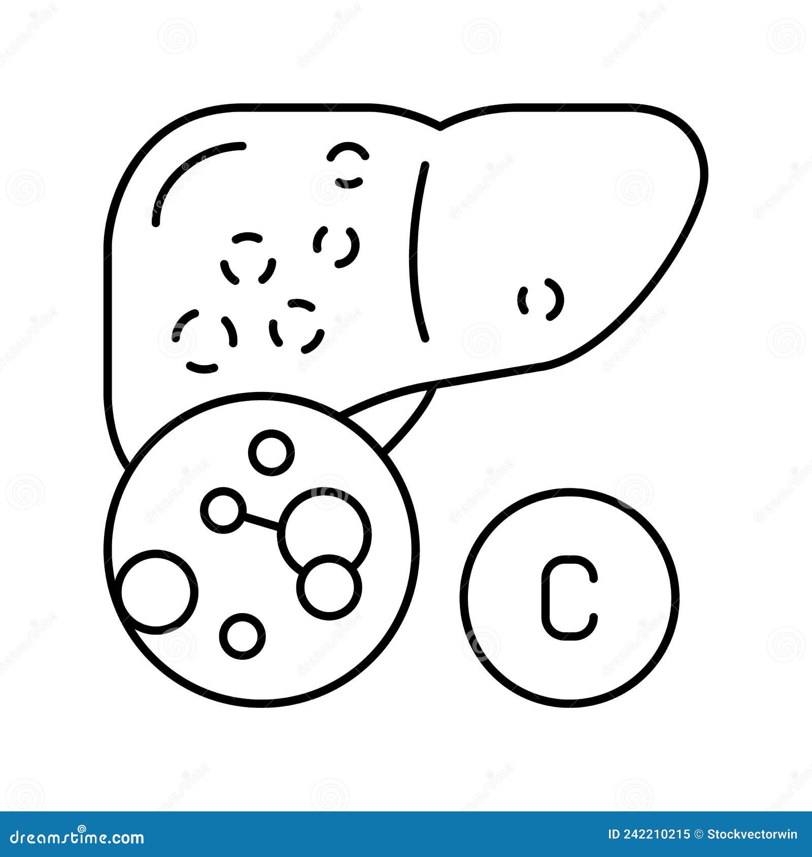 Hepatitis Line Icon Infographics. Vector Signs For Web Graphics ... Hepatitis Line Icon Infographics. Vector Signs For Web Graphics ...