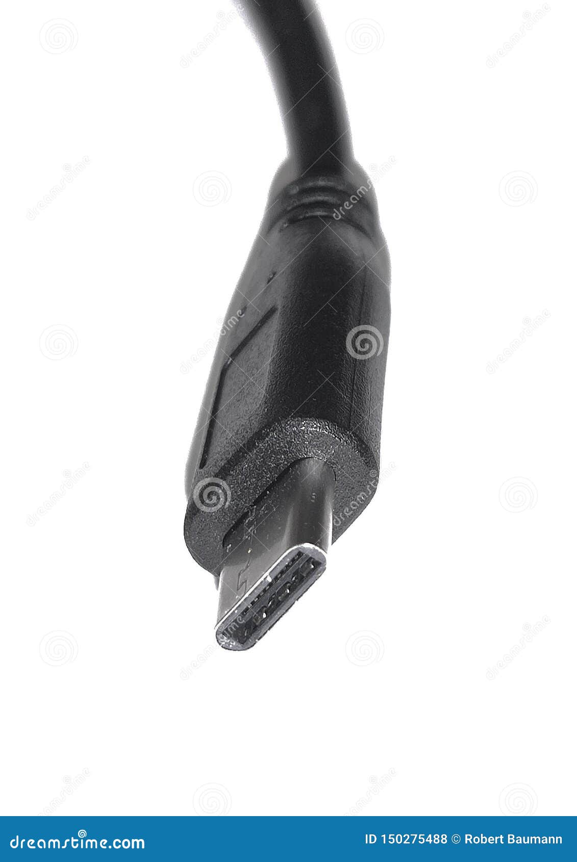 Type C USB Plug Used in Modern Technology Stock Photo - Image of power ...