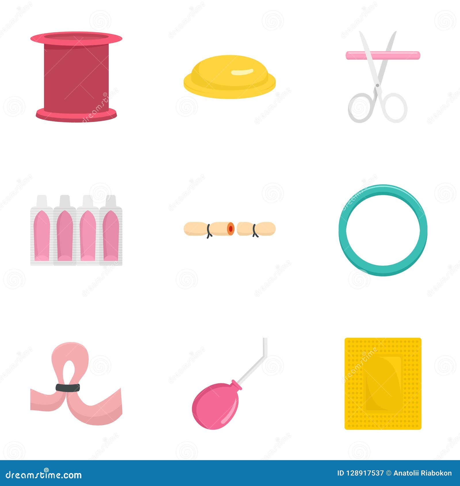 Type of Contraception Icon Set, Flat Style Stock Vector - Illustration ... Type of Contraception Icon Set, Flat Style Stock Vector - Illustration ...