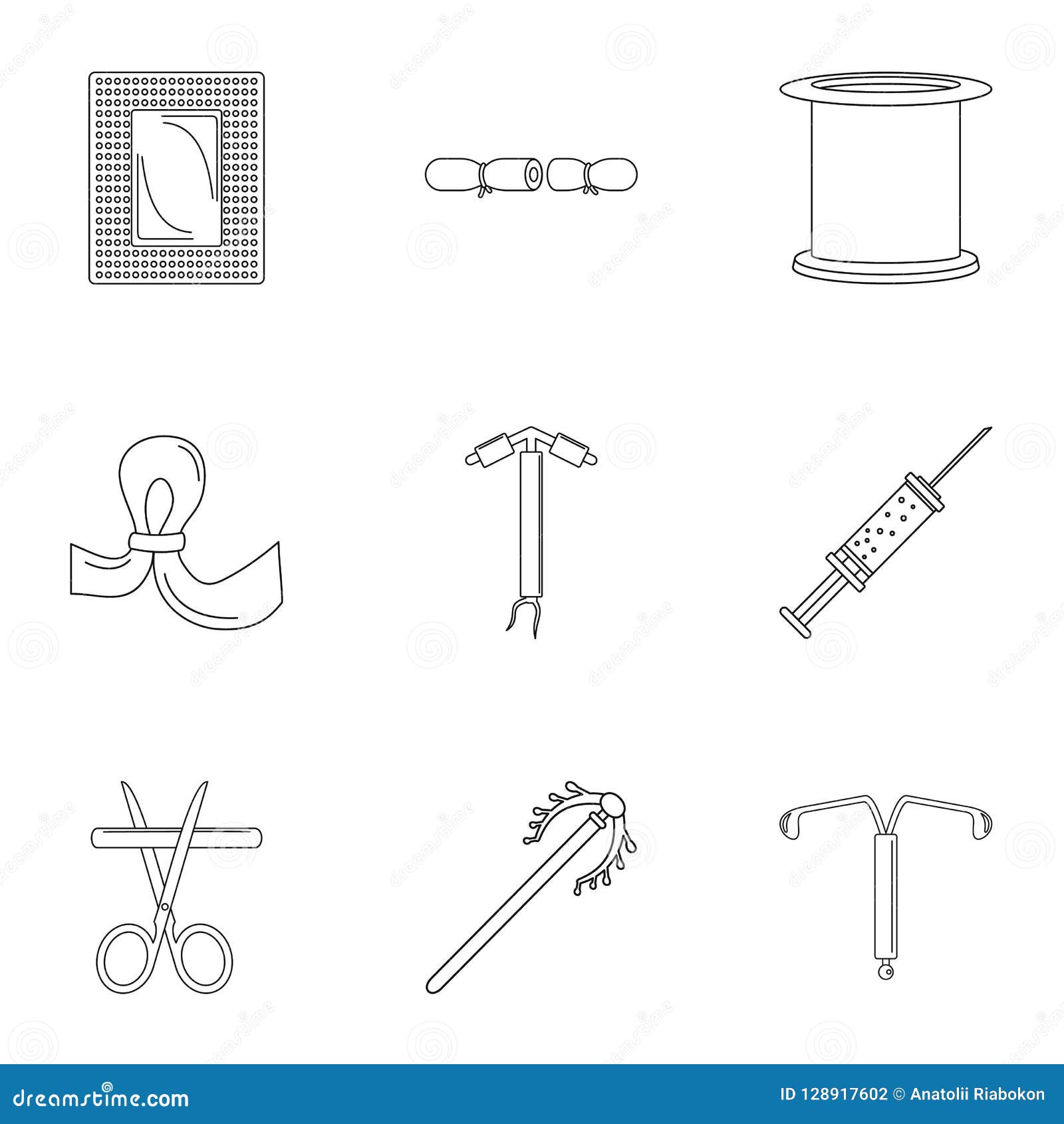 Type Contraception Icon Set, Outline Style Stock Vector - Illustration ... Type Contraception Icon Set, Outline Style Stock Vector - Illustration ...
