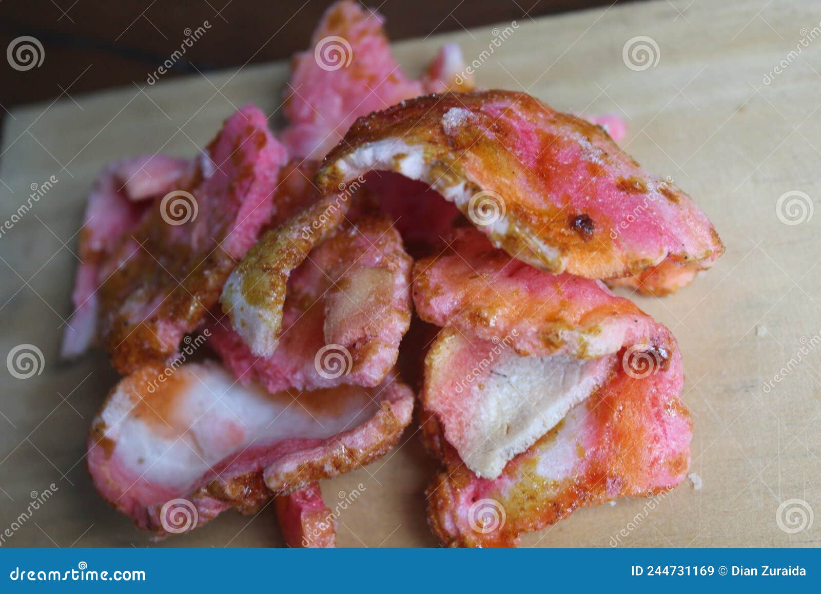 A Type of Cracker Fried with Sand, Traditional from Indonesia Stock ...