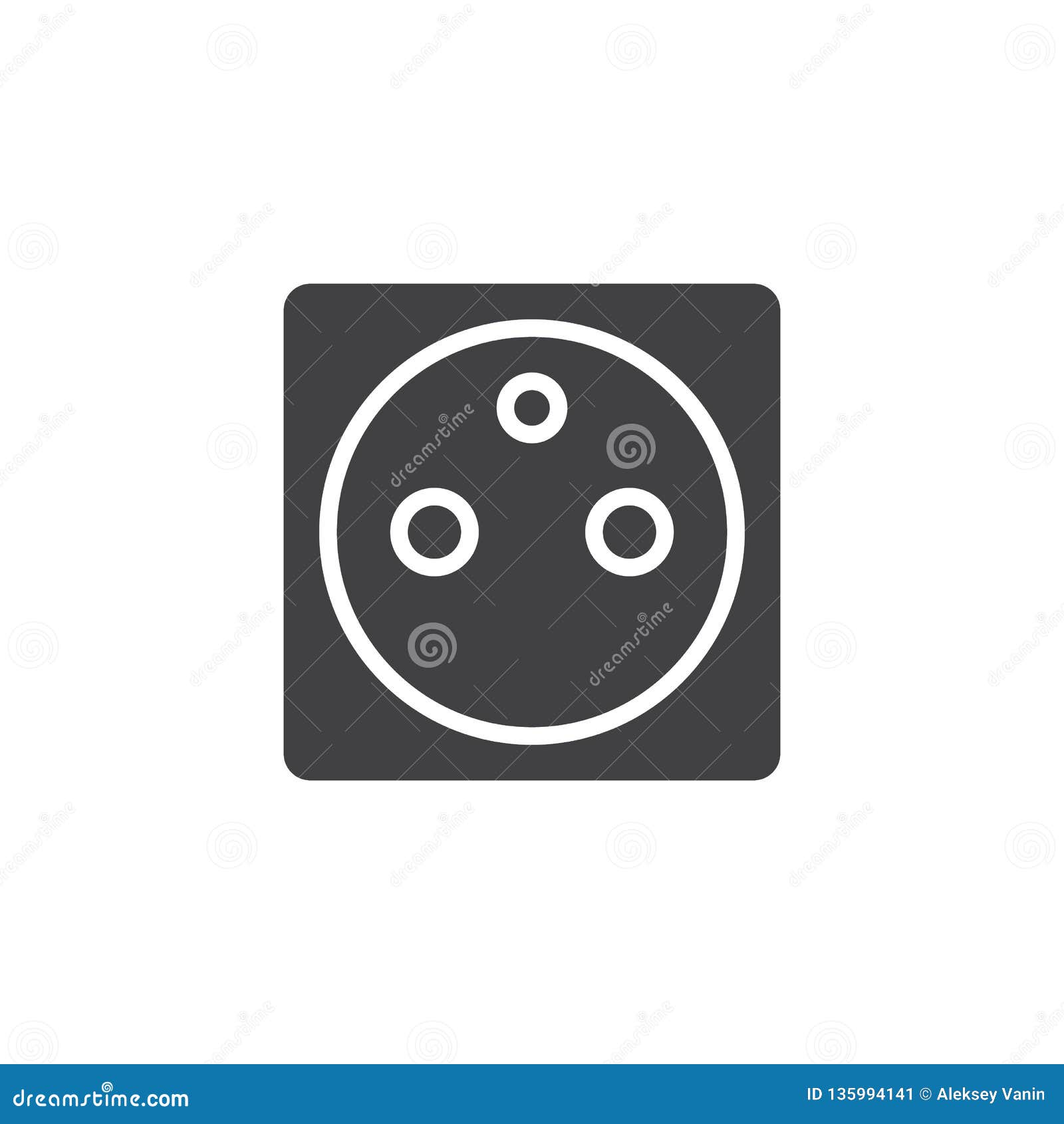 Type D Power Socket Vector Icon Stock Vector - Illustration of design ...