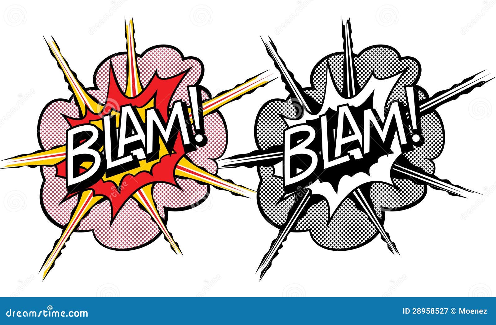 Type De Bruit-art D'explosion De Bande Dessinée Illustration de Vecteur ...