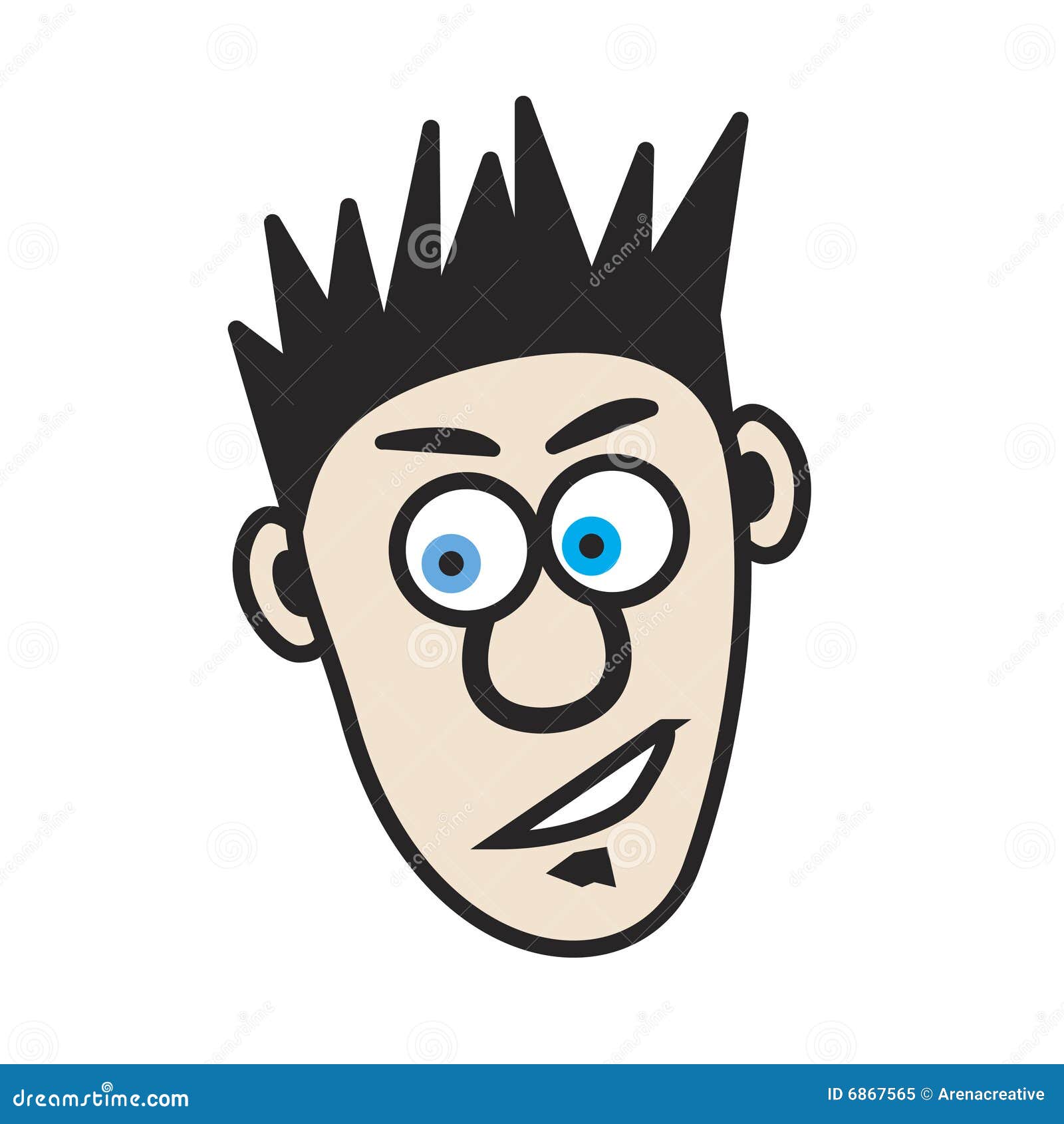 Type de dessin animé illustration de vecteur. Illustration du graphisme ...