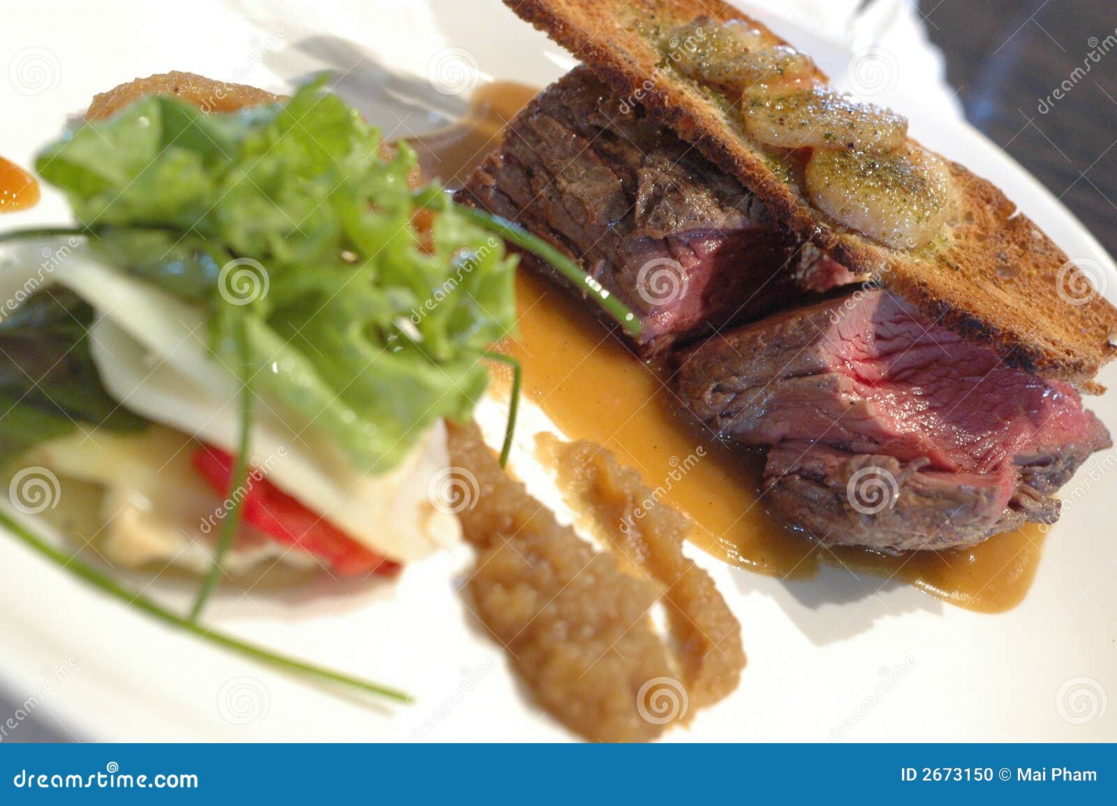 Type de gourmet de bifteck photo stock. Image du croûton - 2673150