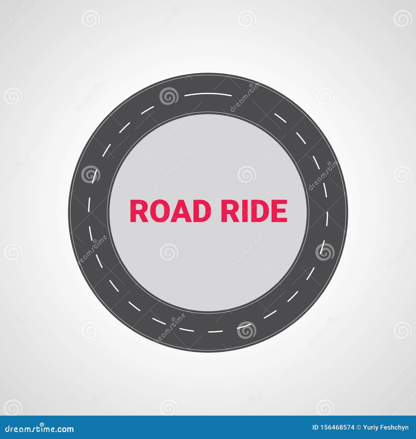 Type De Route De Conception. Voie D'asphalte Rectiligne Illustration ...