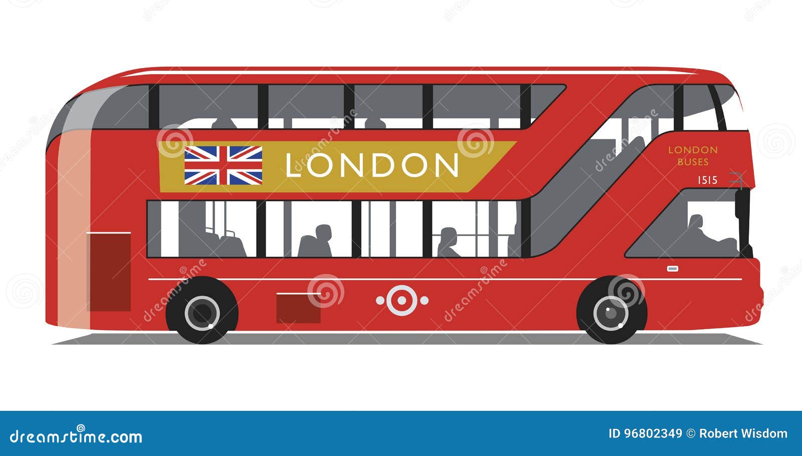 Type De Routemaster D'autobus De Londres Nouveau Illustration de ...