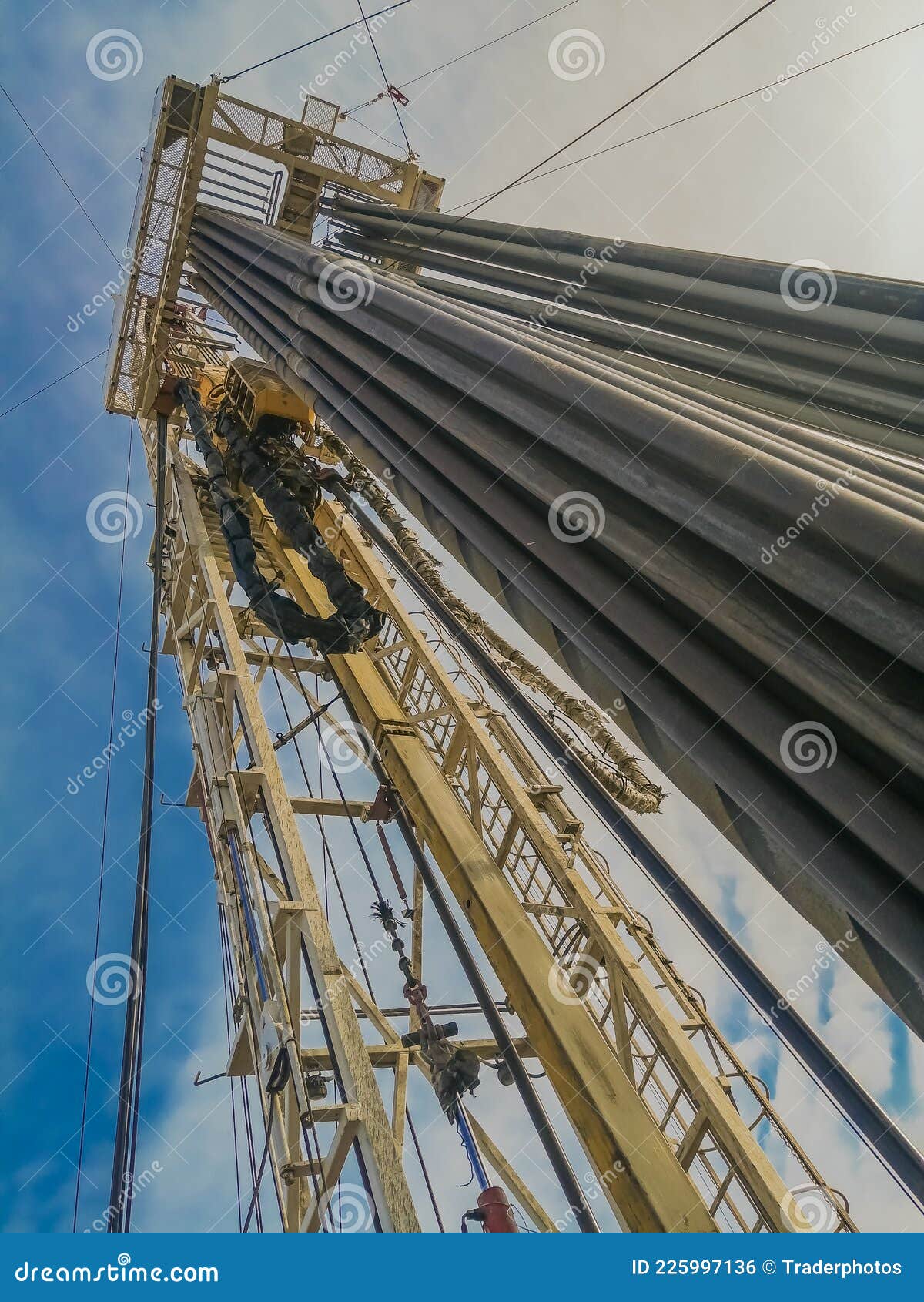 Type Derrick Inside from Bottom To Top Stock Photo - Image of drilling ...