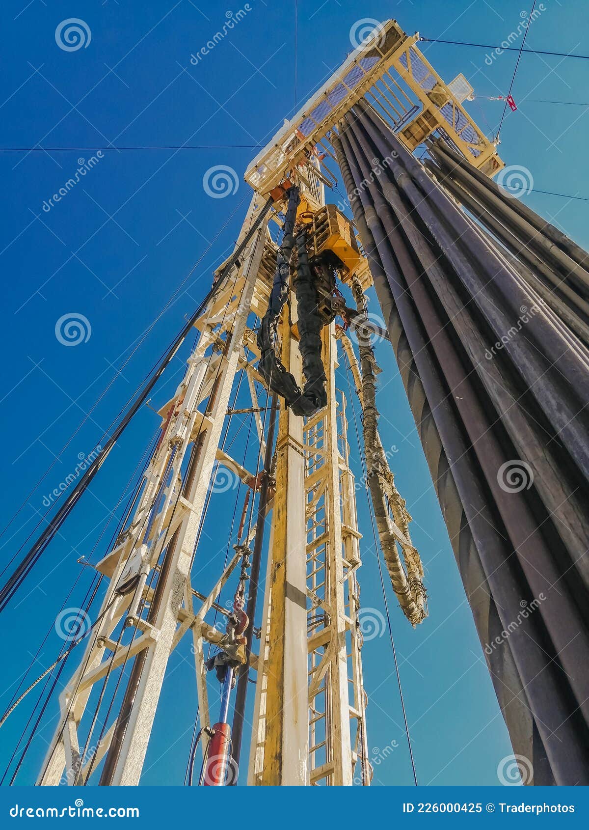 Type Derrick Inside from Bottom To Top Stock Image - Image of installed ...