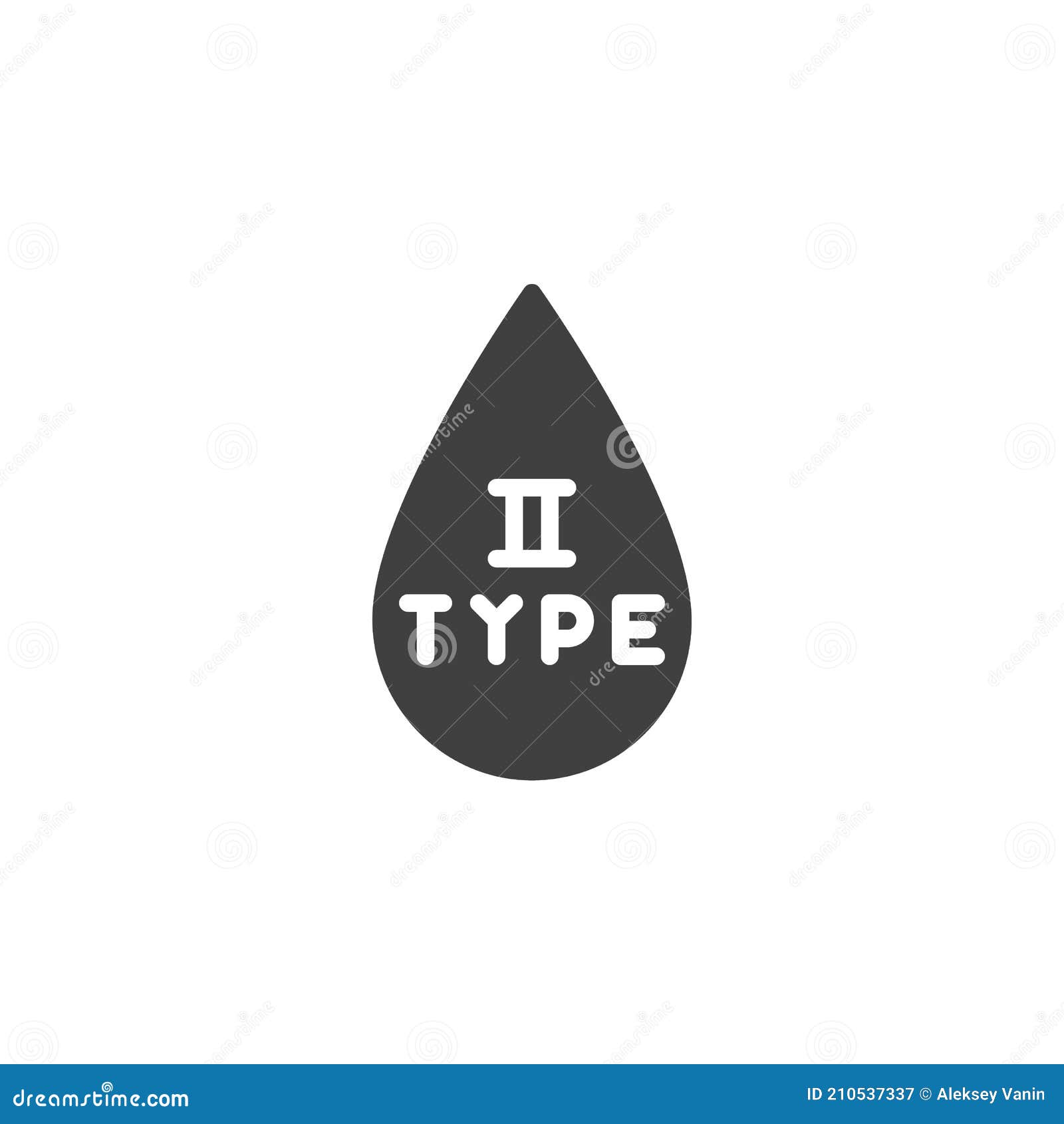 Type 2 Diabetes Vector Icon Stock Vector - Illustration of glyph ...
