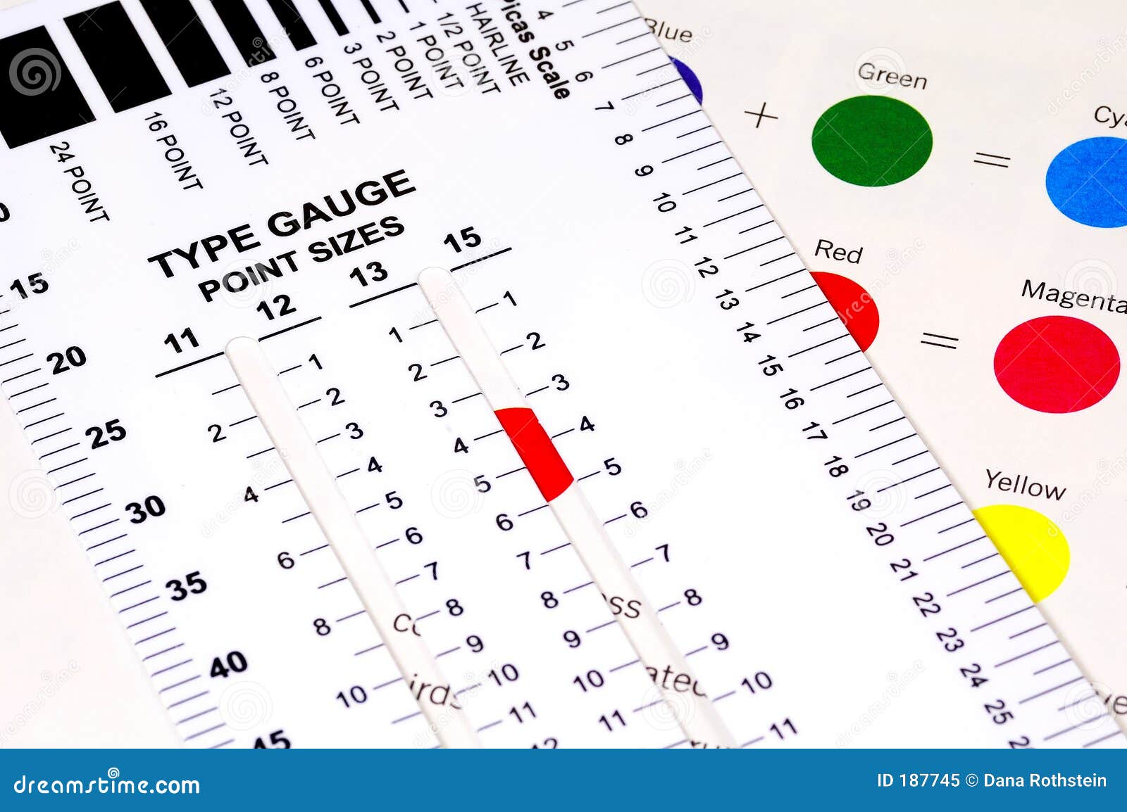 Type Gauge stock image. Image of scale, pica, guide, graphics - 187745