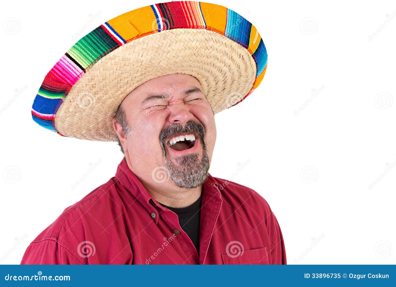 Type Heureux Avec Le Chapeau Mexicain De Sombrero Image stock - Image ...