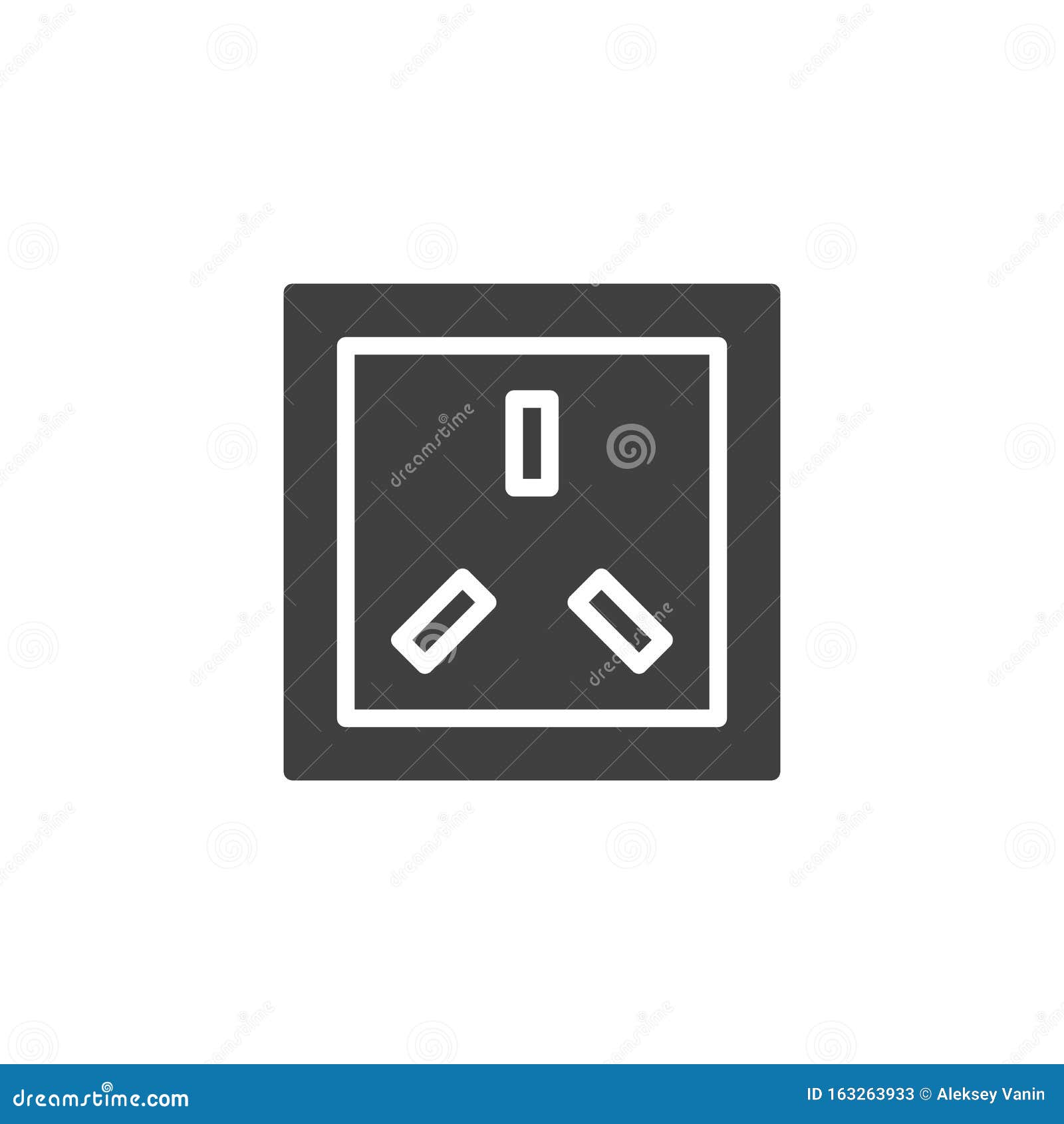 Type I Power Socket Vector Icon Stock Vector - Illustration of ...
