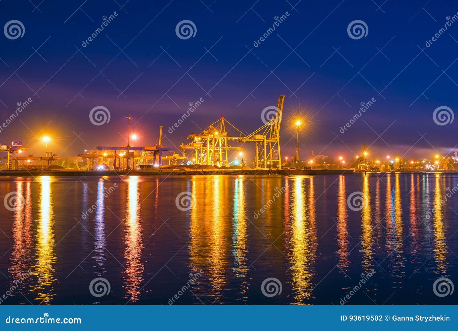 Type of night port. stock photo. Image of forwarding - 93619502