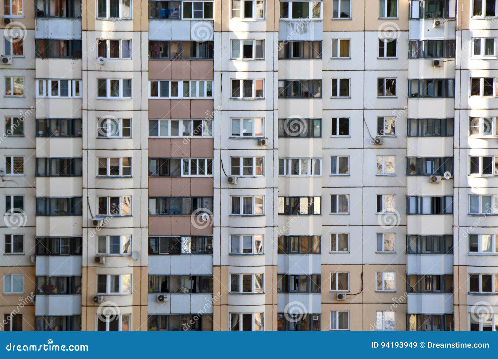 Type of Residential Multi-storey Buildings Stock Image - Image of ...