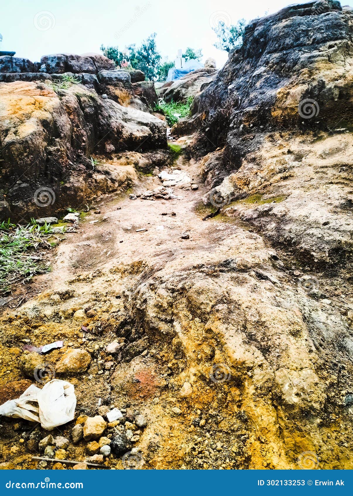 A Type of Yellowish White Soil Formed from Sedimentation from the Earth ...